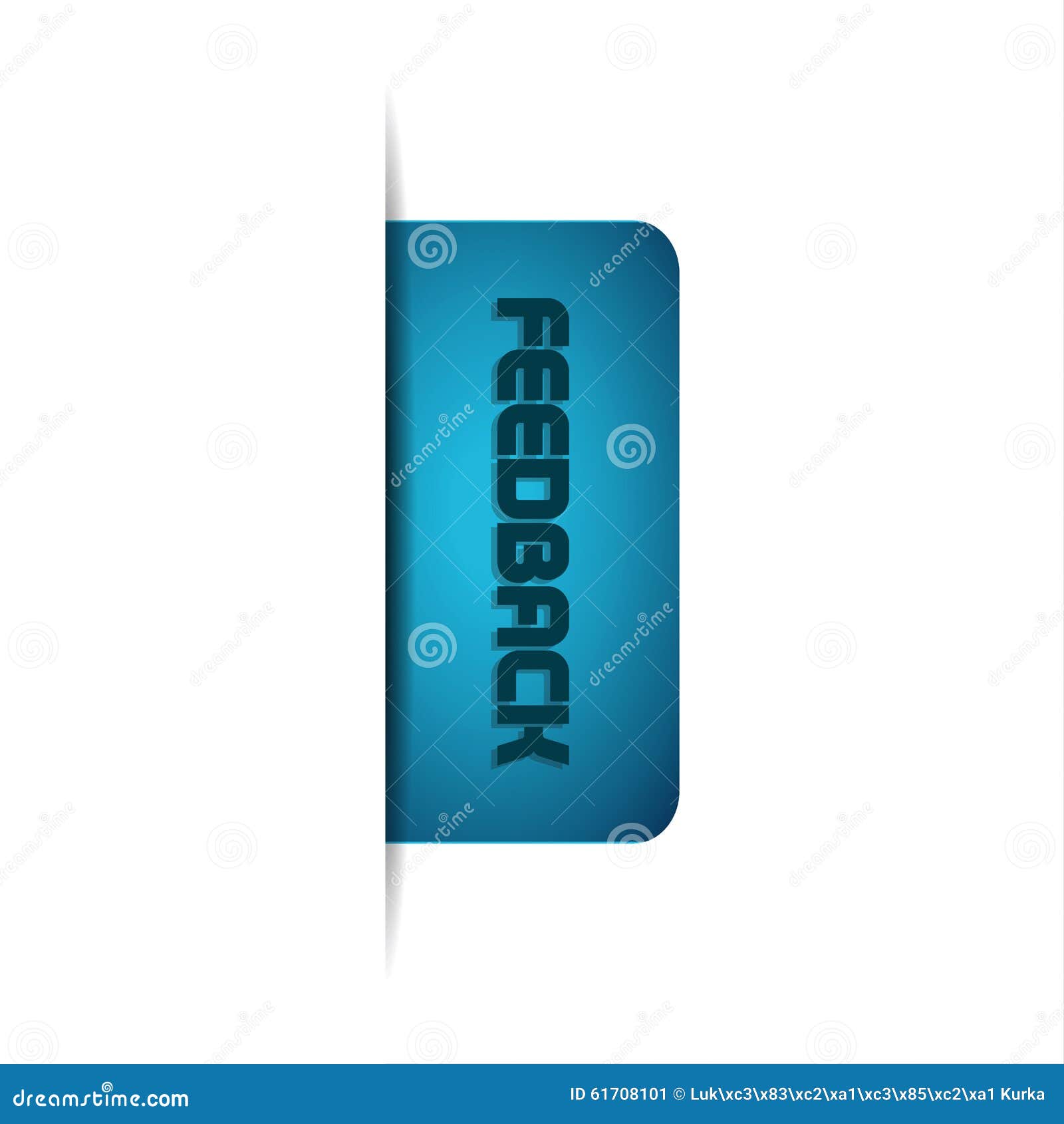 Modern Illustration of Feedback Button Stock Vector - Illustration of ...