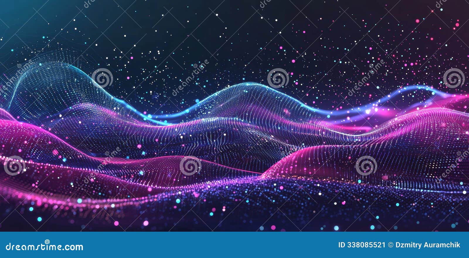 Modern Illustration of Futuristic Technology with Hi-tech Line, Dynamic ...