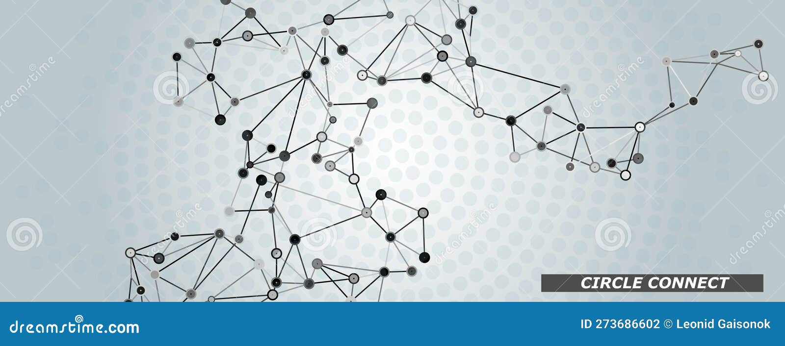 Modern Illustration with Social Connect on White Background for Concept ...