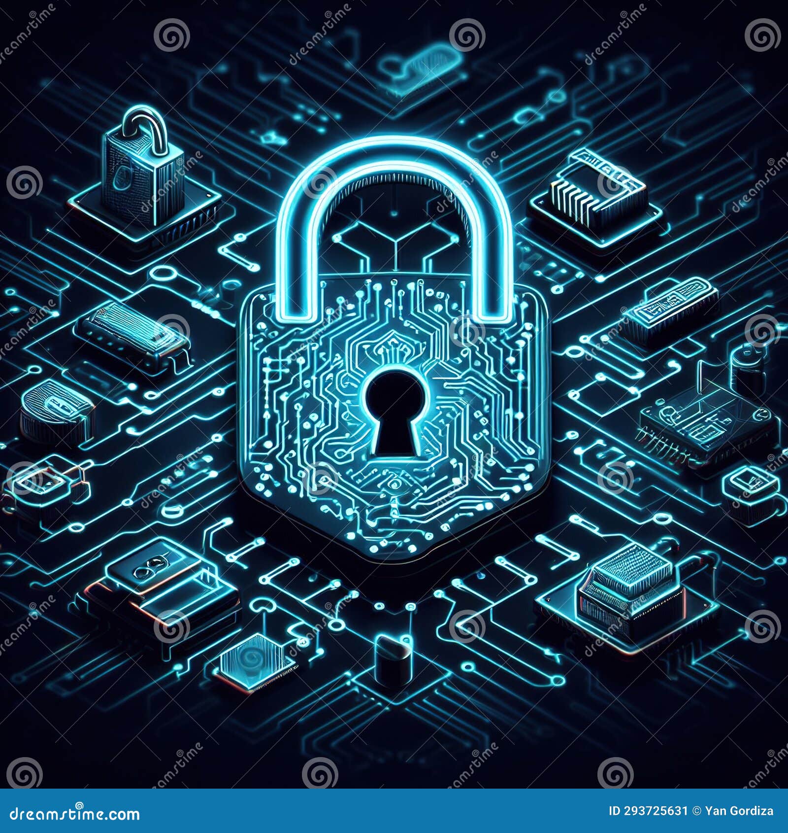 Modern Illustration of Technological Progress. Generative Ai Stock ...