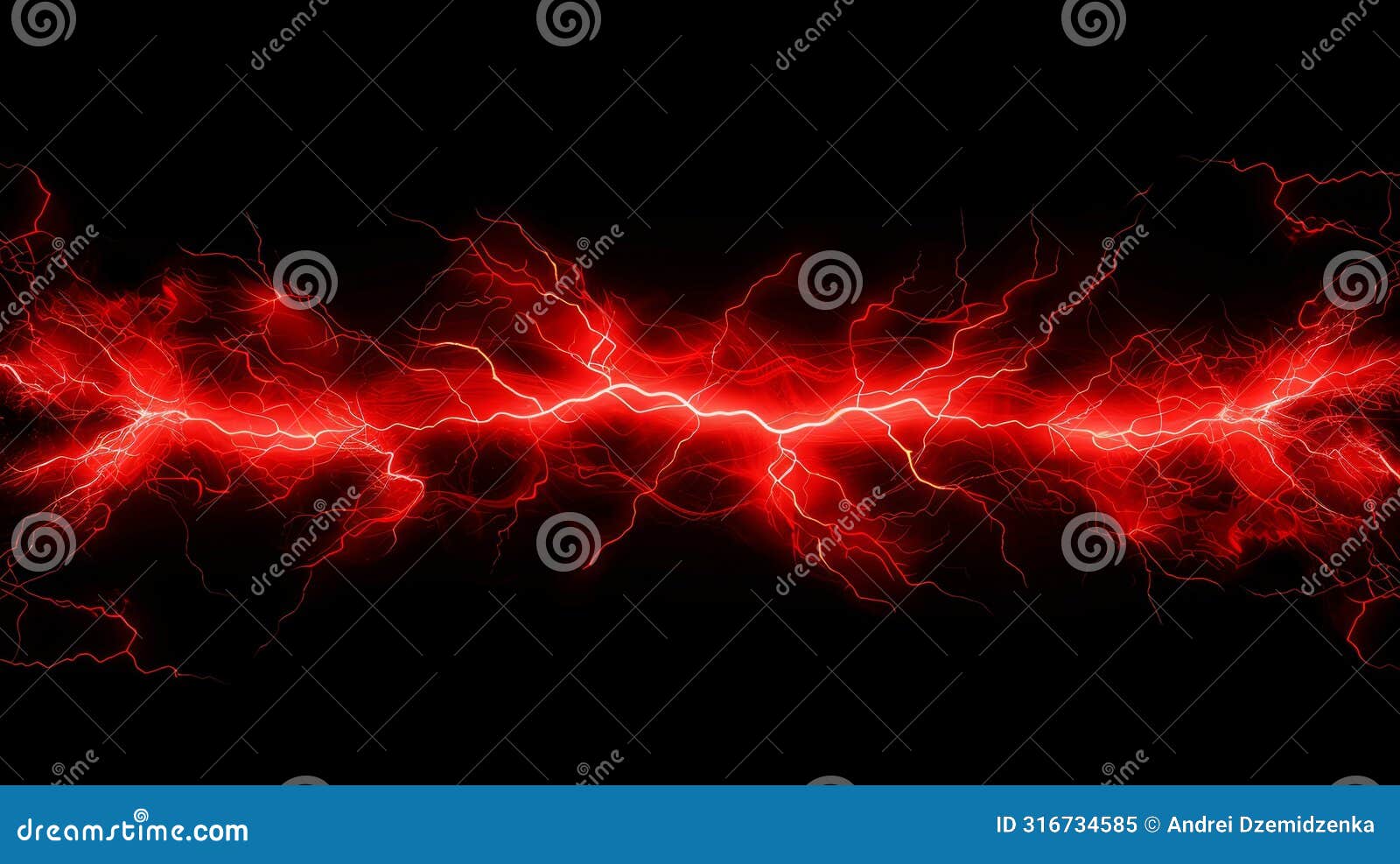 A Modern Illustration of Thunder Lightning Modern Electric Power Effect ...