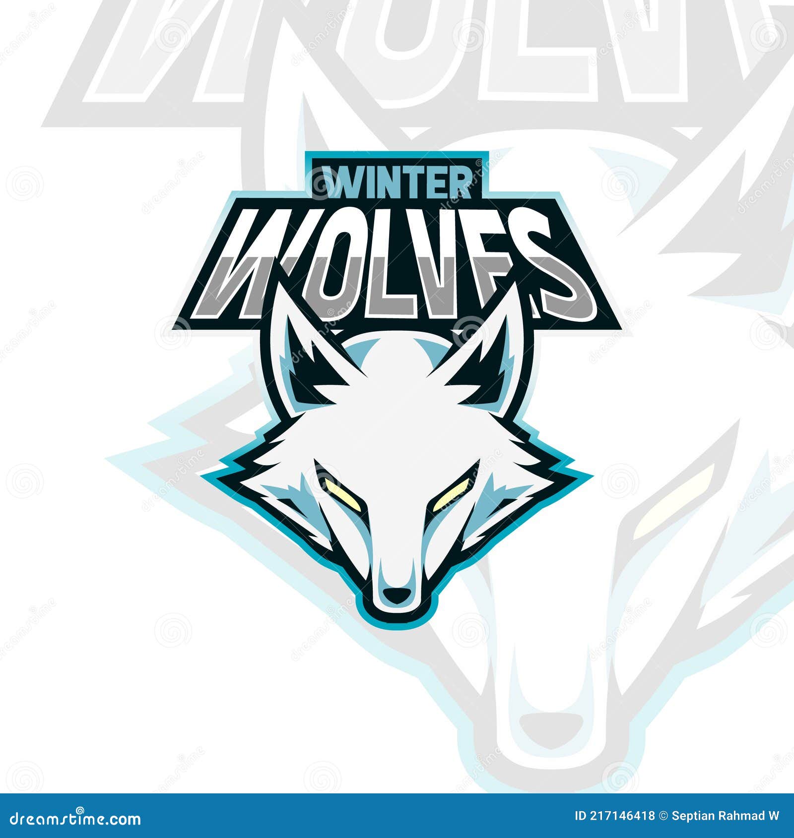 Vector Illustration Winter Wolves Logo Stock Vector - Illustration of ...