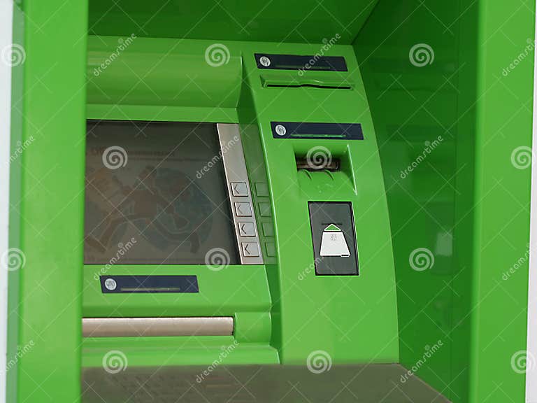 Modern indoor ATM stock image. Image of machine, customer - 2586257