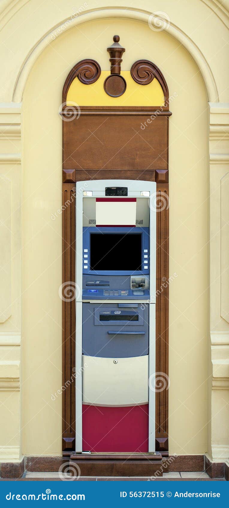 Modern Indoor Automatic Teller Machine at a Bank Stock Image - Image of ...
