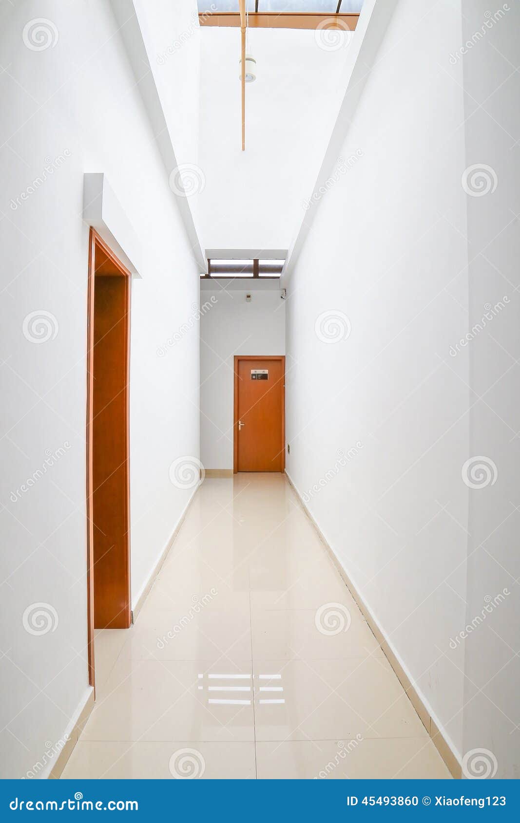 Modern indoor corridor stock photo. Image of business - 45493860