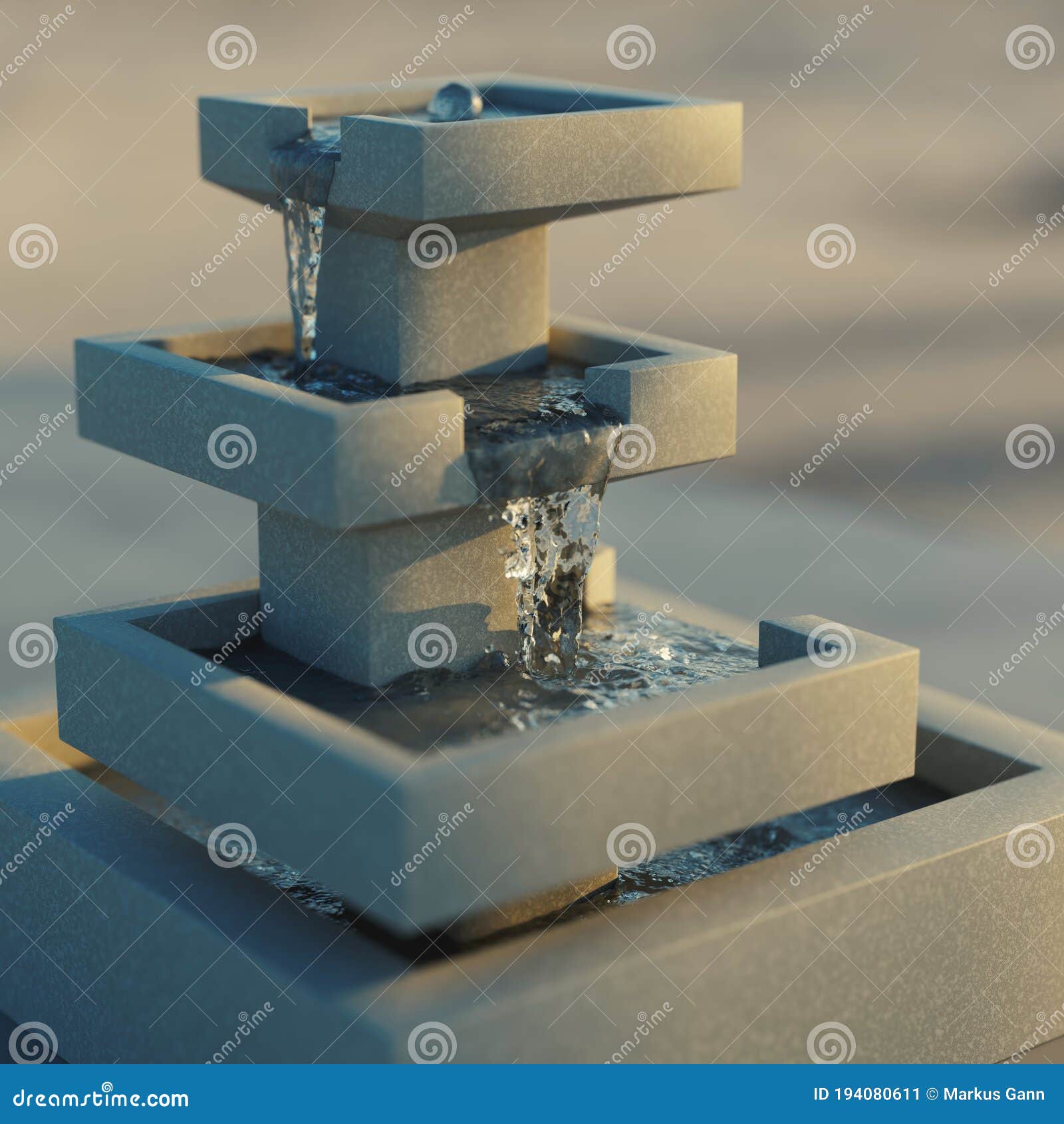 Modern indoor fountain stock image. Image of indoors - 194080611
