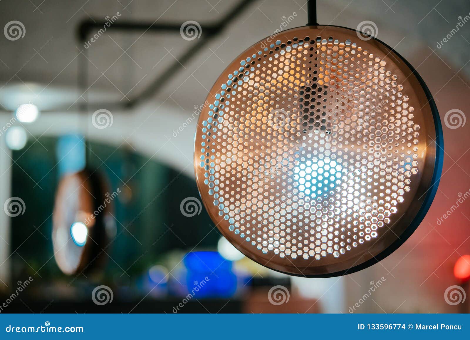 Modern Indoor Light in Coffee Shop Stock Photo - Image of contemporary ...