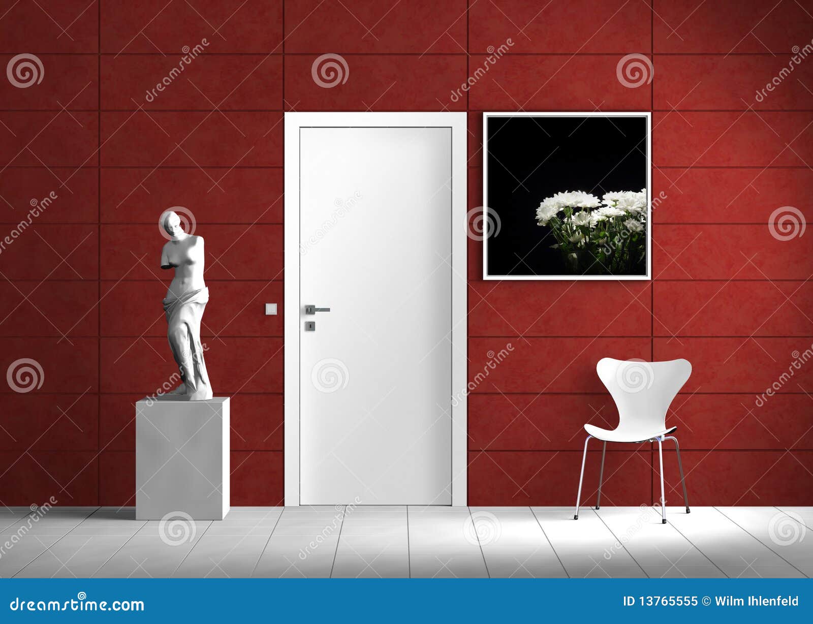 Modern Indoor Scene stock illustration. Illustration of finery - 13765555