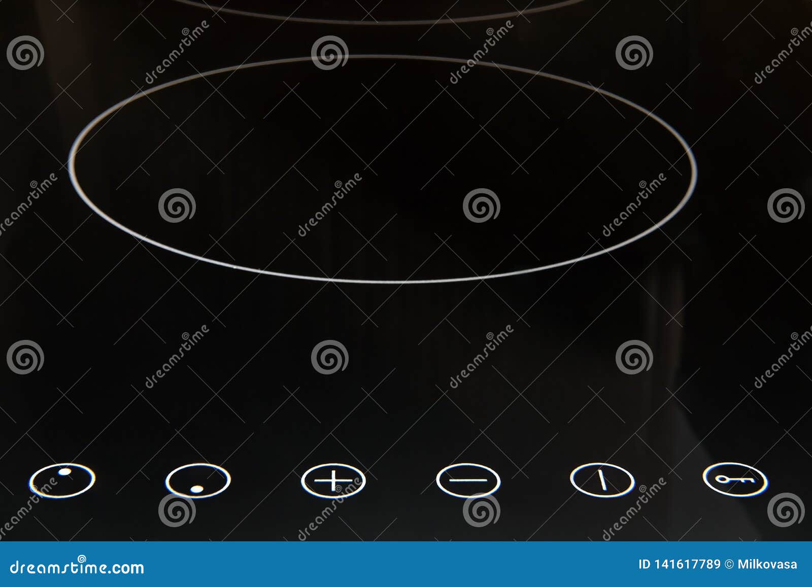 Modern Induction Cooker with Control Buttons. Stock Image - Image of ...