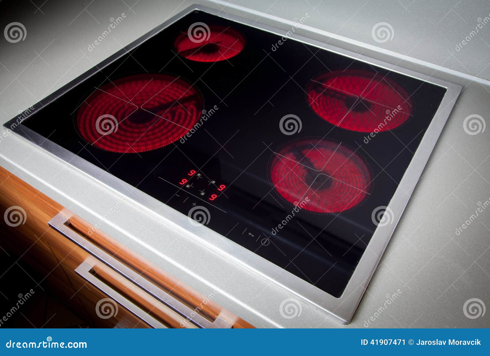 Modern induction hob stock image. Image of cooking, detail - 41907471