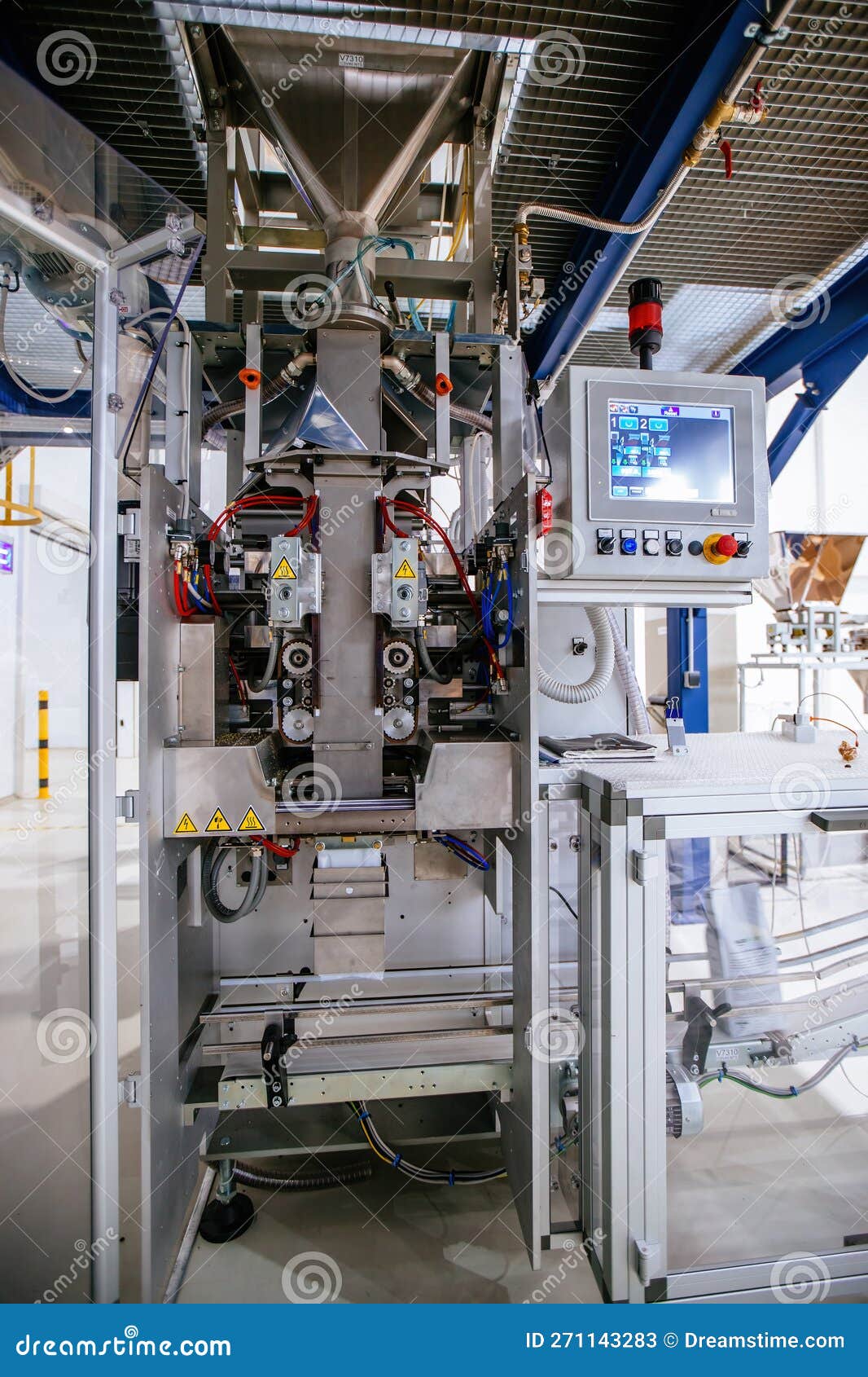 Modern Industrial Coffee Packaging Machine Stock Image - Image of ...