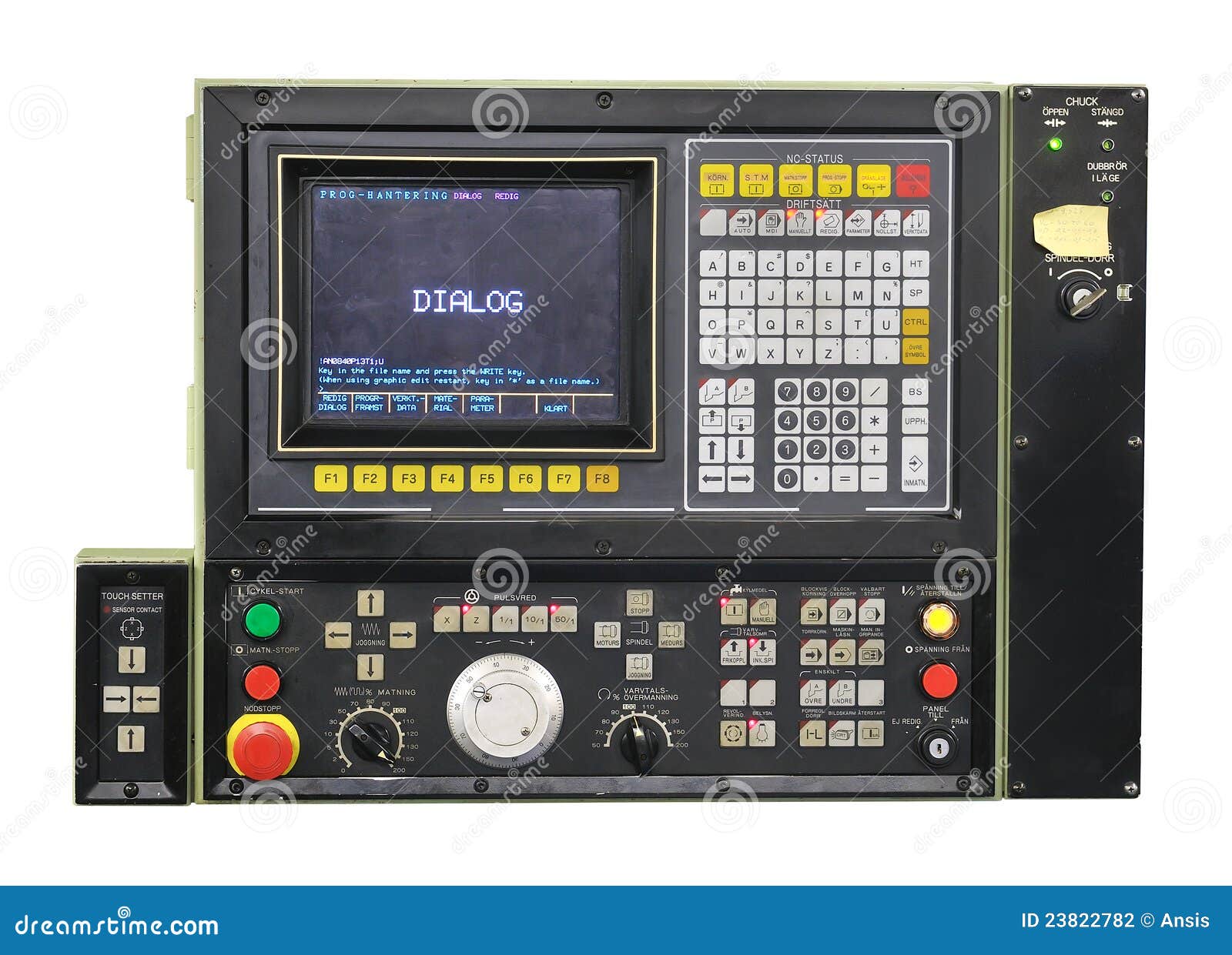 Modern Industrial Control Panel Stock Photo - Image of metalwork ...