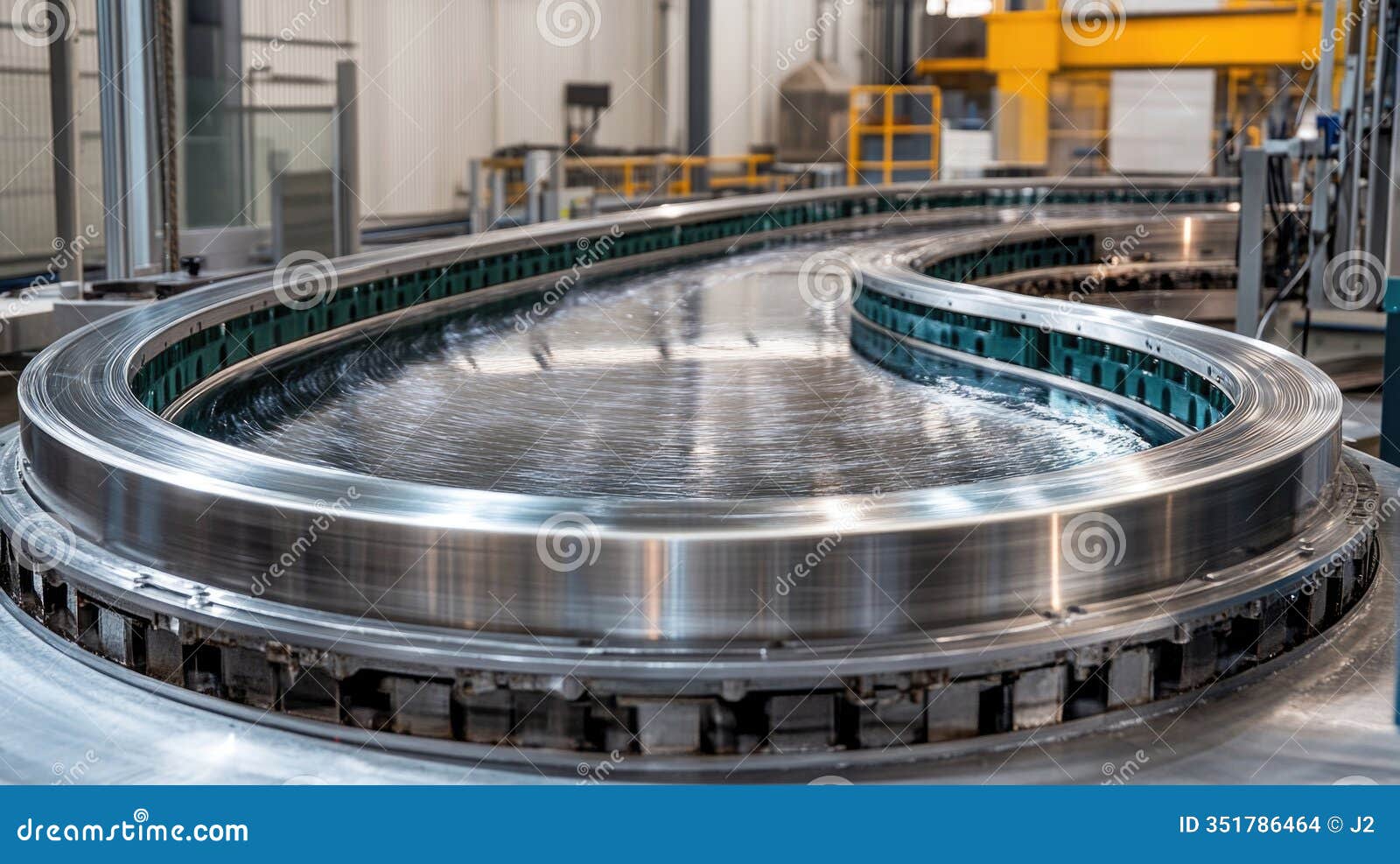 Modern Industrial Conveyor in a High-tech Manufacturing Facility Stock ...