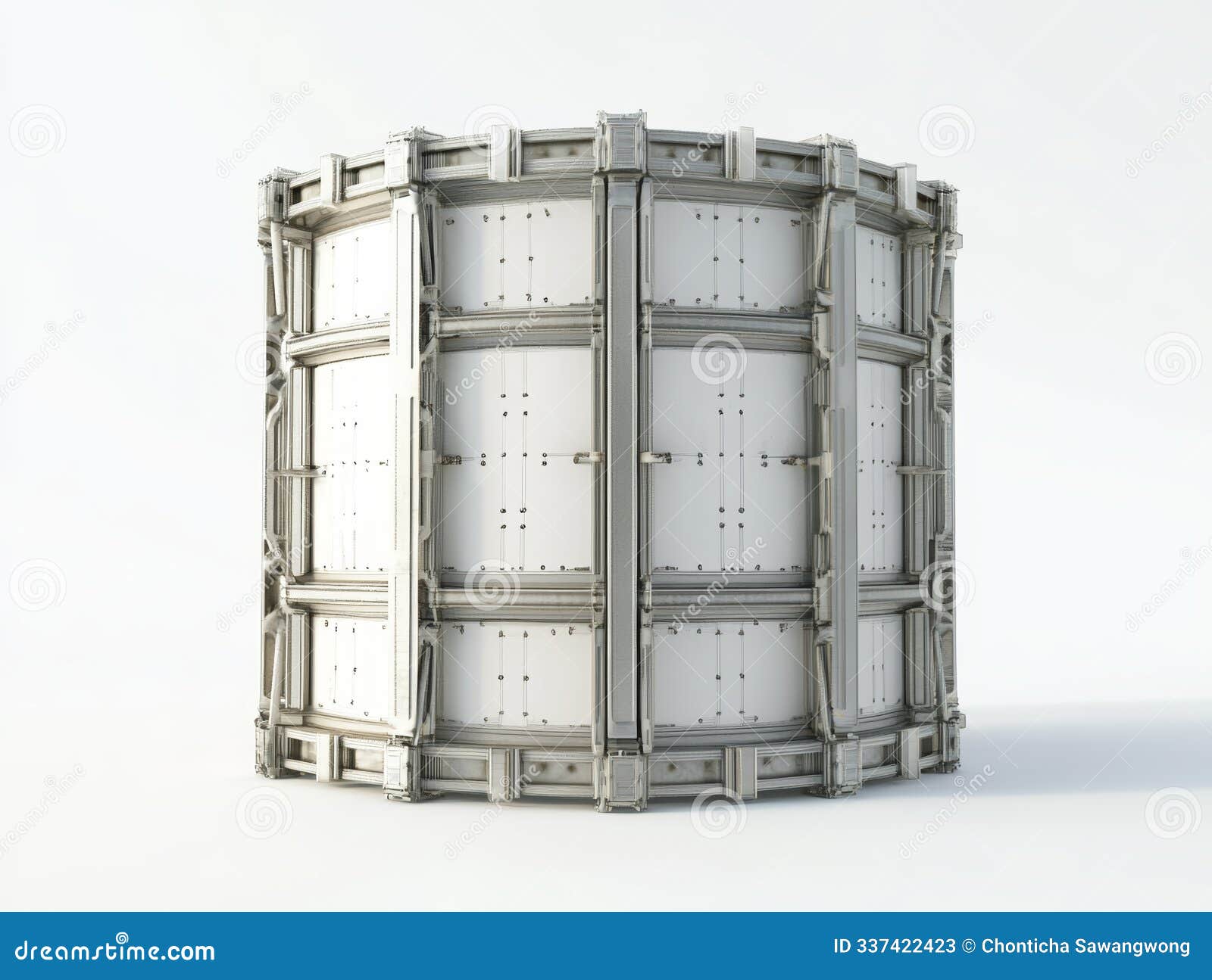 A Modern Industrial Cylinder Structure with a Sleek Design, Suitable ...