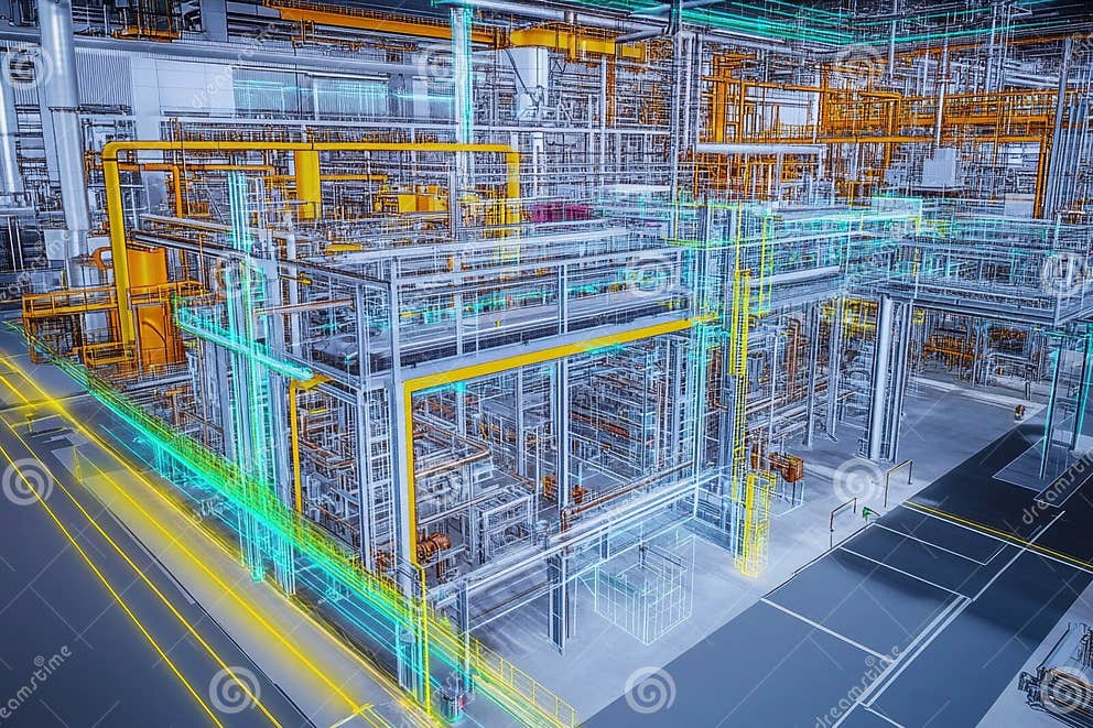 Modern Industrial Facility Showcasing Advanced Engineering and Design ...