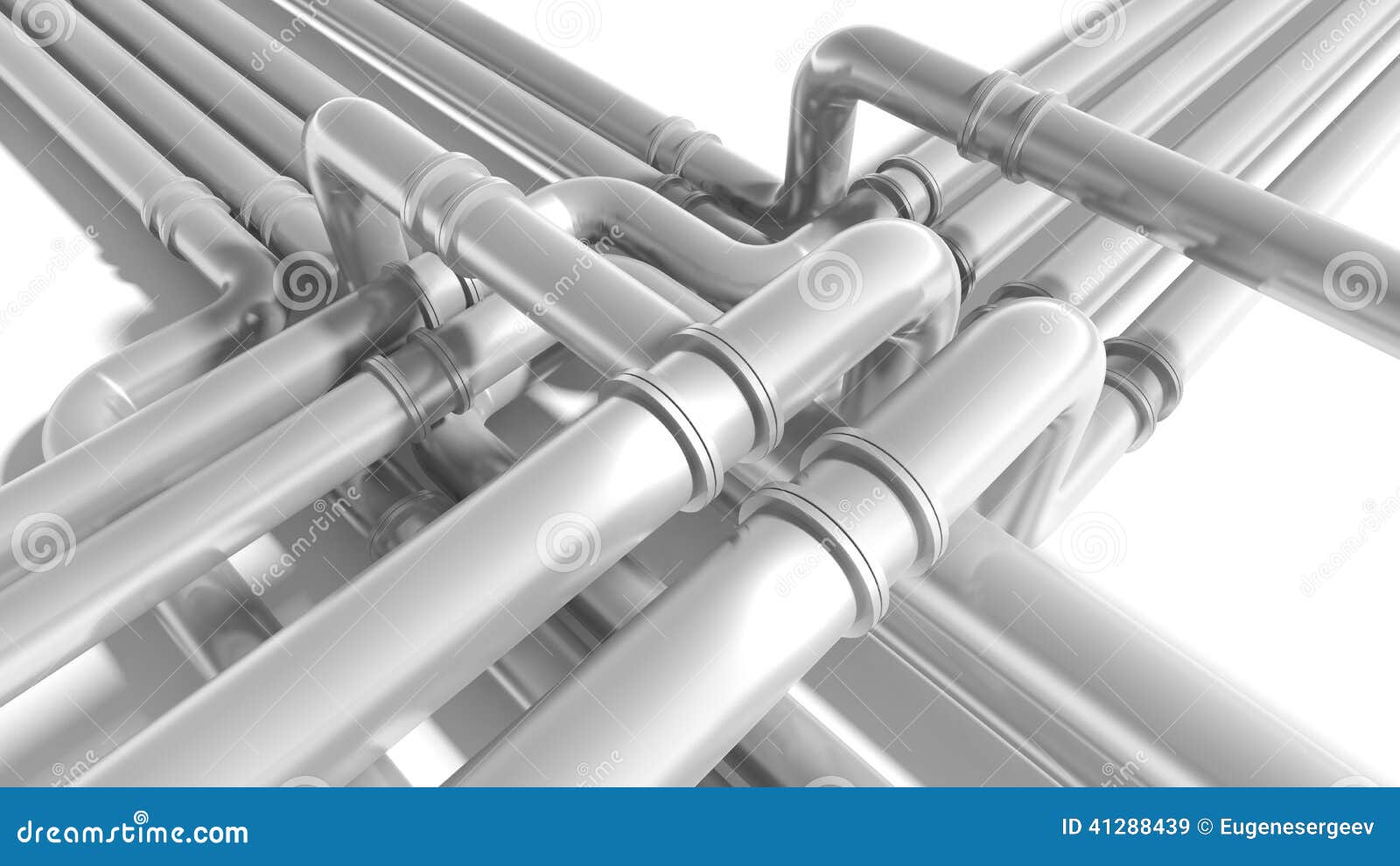 Modern Industrial Metal Pipeline Fragment Stock Illustration ...