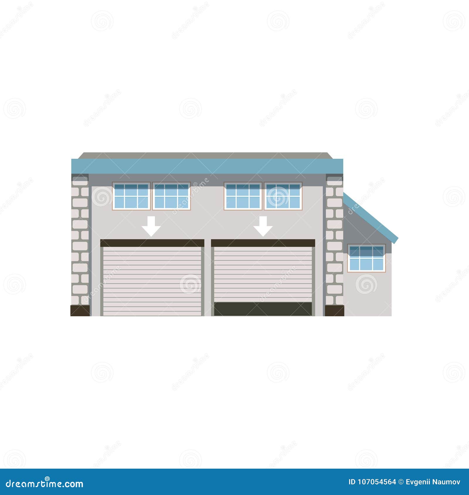 Warehouse Garage Tyres Stacked In Silhouette Cartoon Vector ...