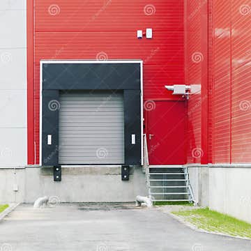 Modern Industrial Warehouse Loading Ramp Stock Photo - Image of sorting ...