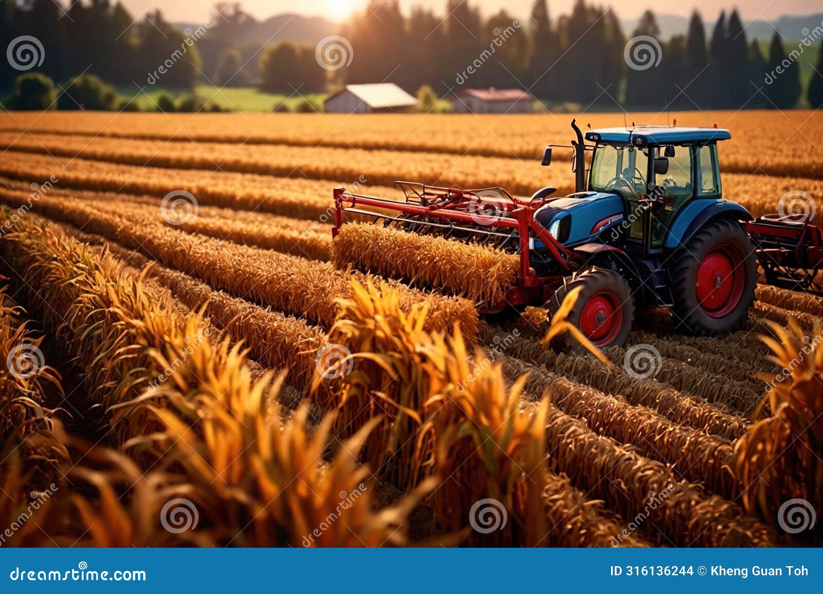 Modern Industrialized Agriculture Using Technology, Agritech Farming Of ...