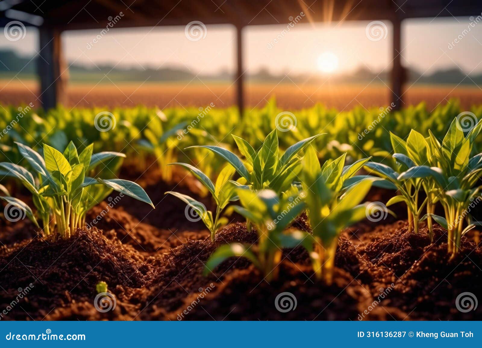 Modern Industrialized Agriculture Using Technology, Agritech Farming of ...