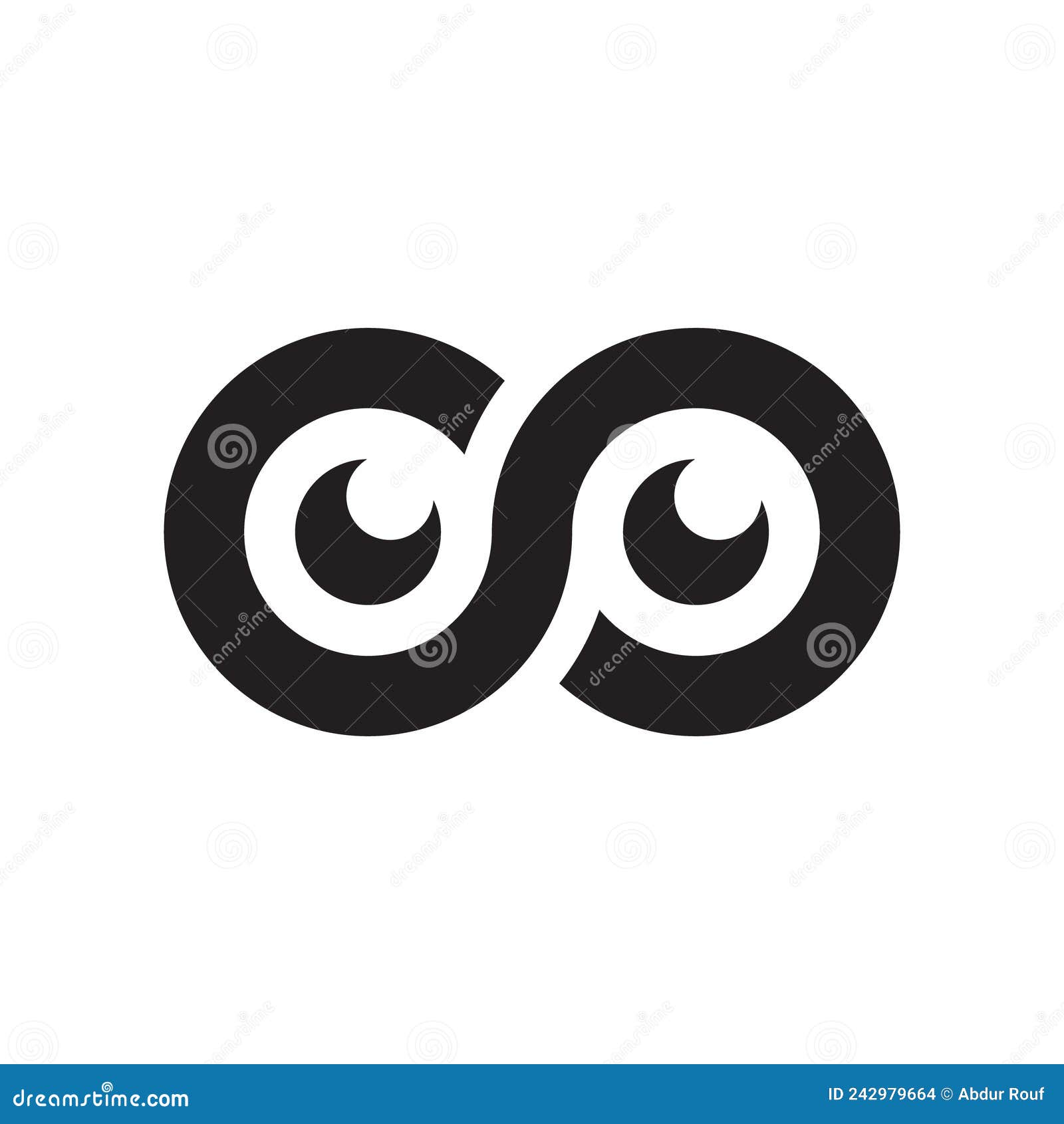 Infinity eye logo design stock vector. Illustration of photographer ...