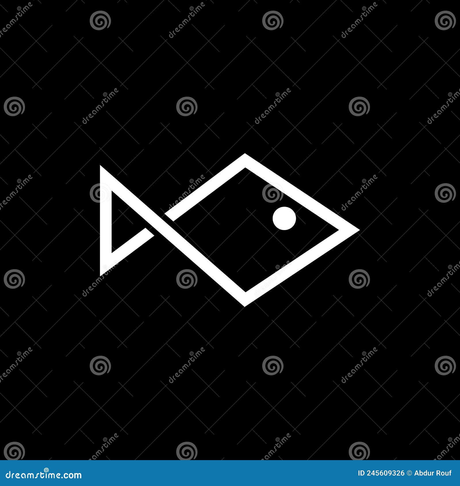 Infinity fish logo design stock vector. Illustration of branding ...