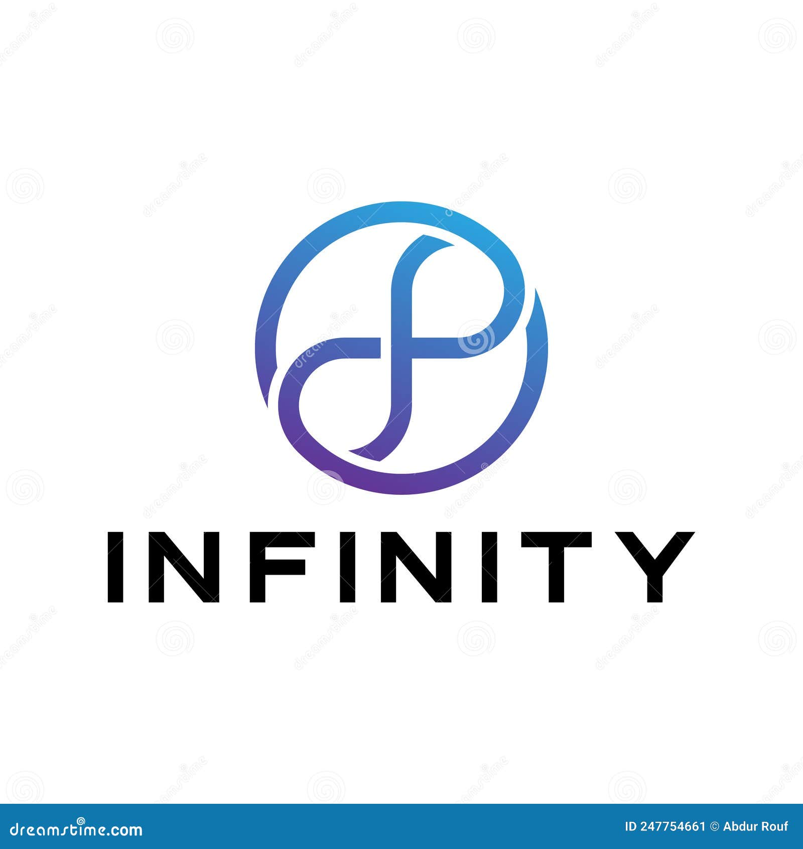 Modern Infinity Logo Design Stock Vector - Illustration of element ...