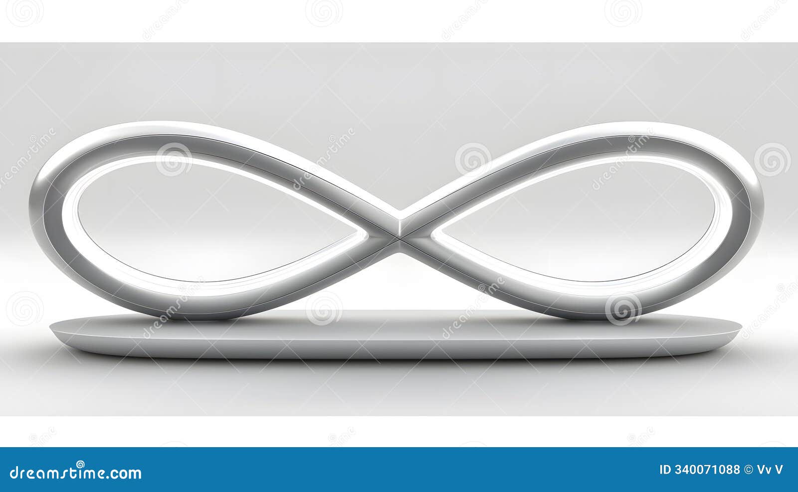 Modern Infinity Sculpture in Sleek Design Stock Illustration ...