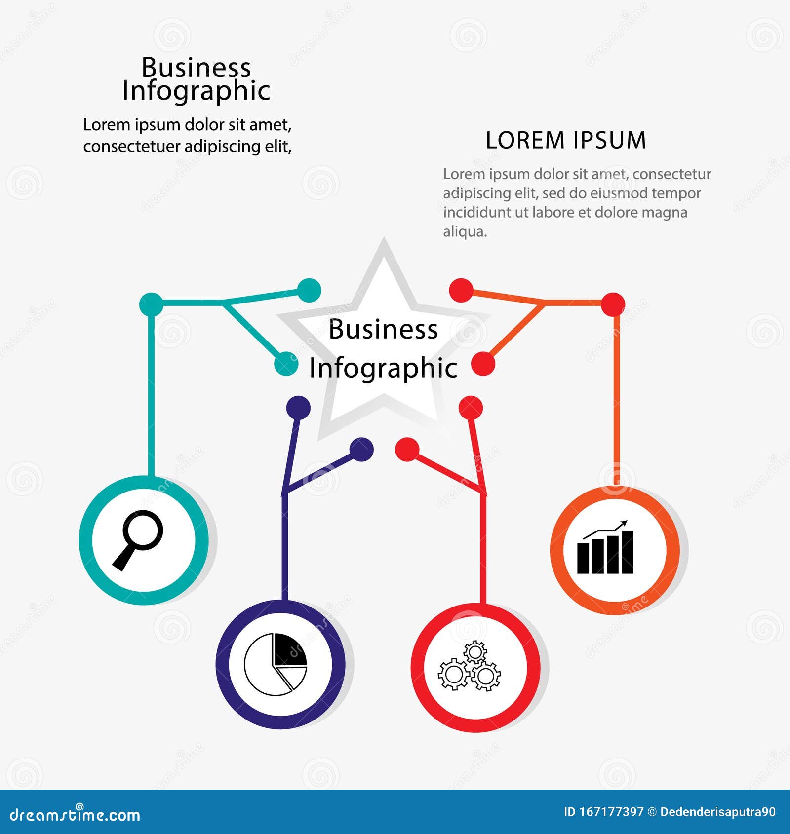 Modern Info Graphic Framework. Can Be Used for Workflow Layout ...