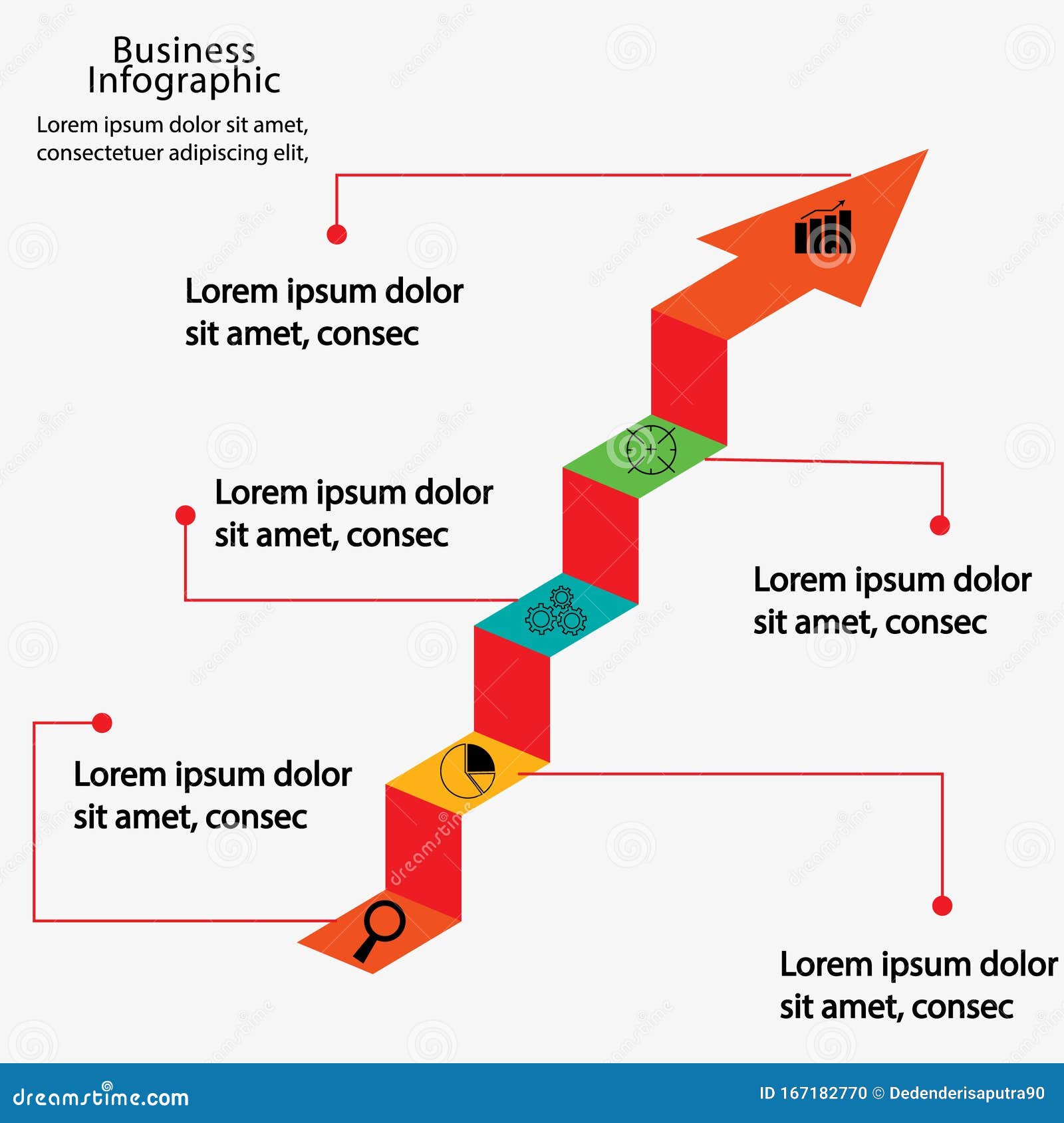 Modern Info Graphic Framework. Can Be Used for Workflow Layout ...