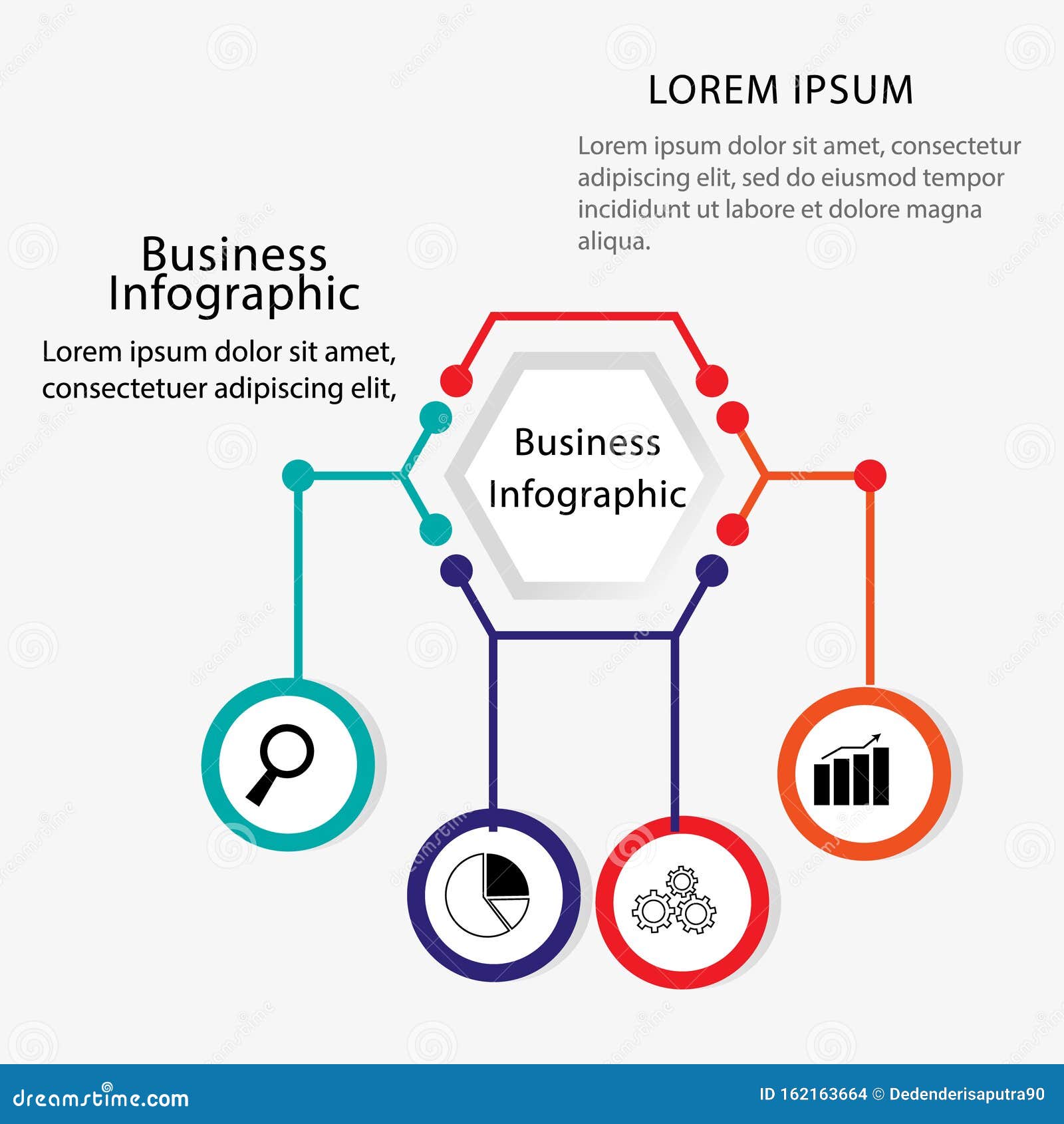 Modern Info Graphic Framework. Can Be Used for Workflow Layout ...