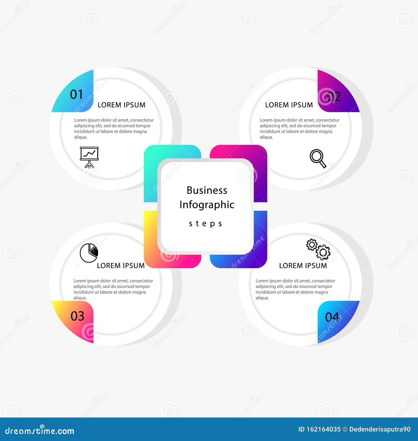 Modern Info Graphic Framework. Can Be Used for Workflow Layout ...