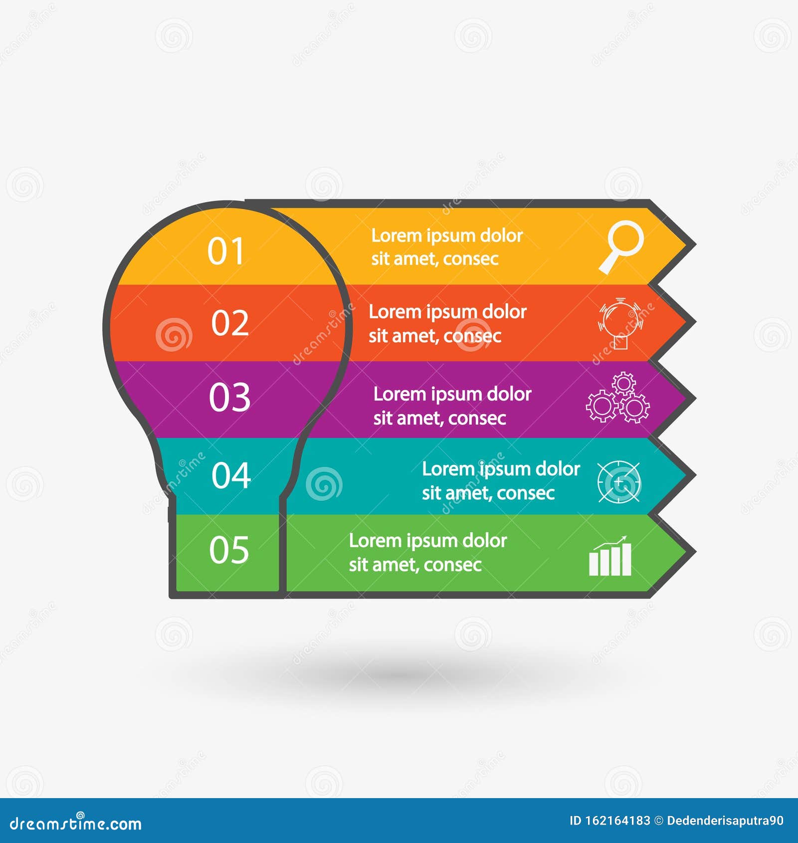 Modern Info Graphic Framework. Can Be Used for Workflow Layout ...