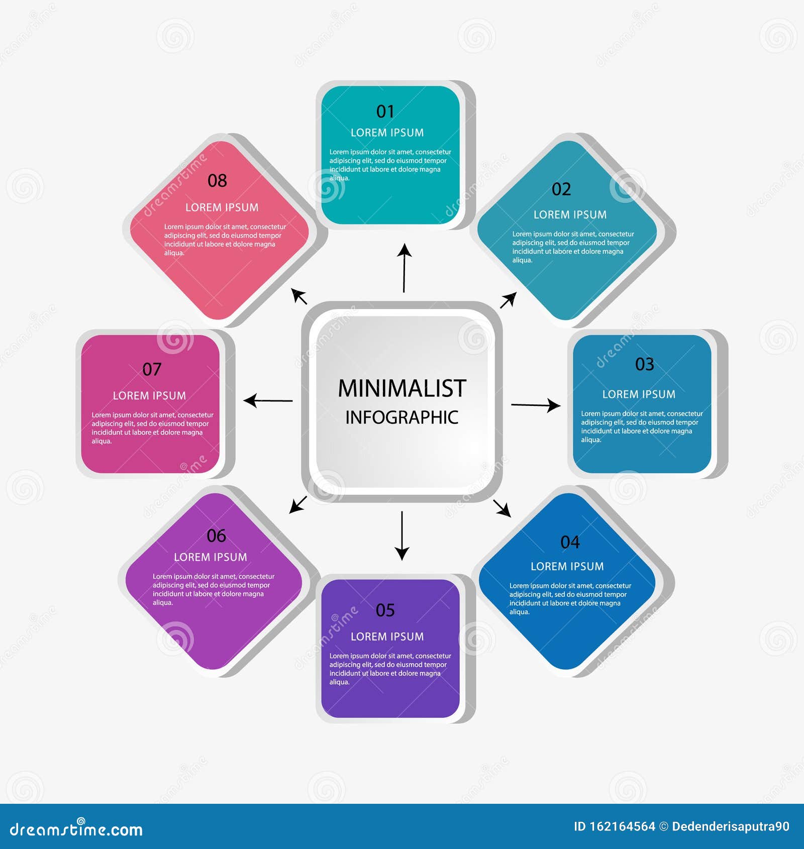 Modern Info Graphic Framework. Can Be Used for Workflow Layout ...
