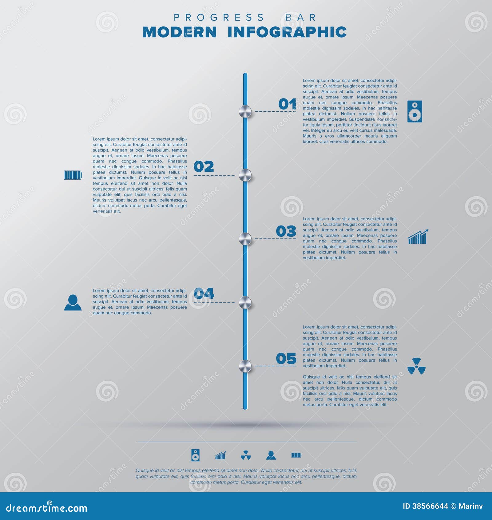Modern Infobar Design Vector Template Stock Vector - Illustration of ...