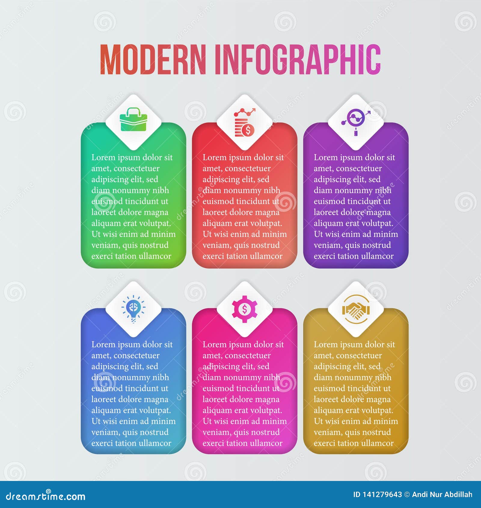 Beauty Modern Info Graphic with Business Icons Stock Image - Image of ...
