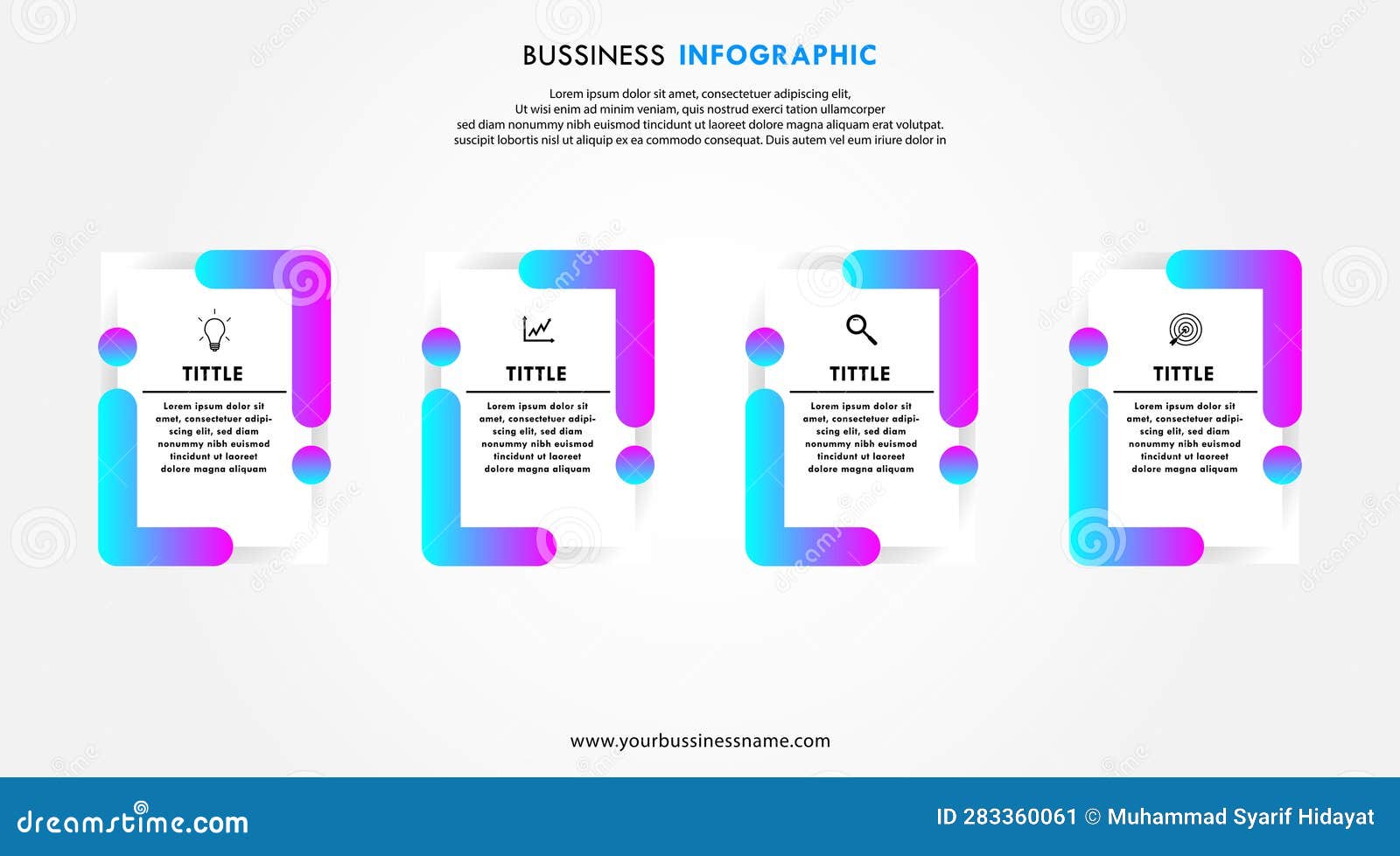 Modern infographic stock vector. Illustration of design - 283360061