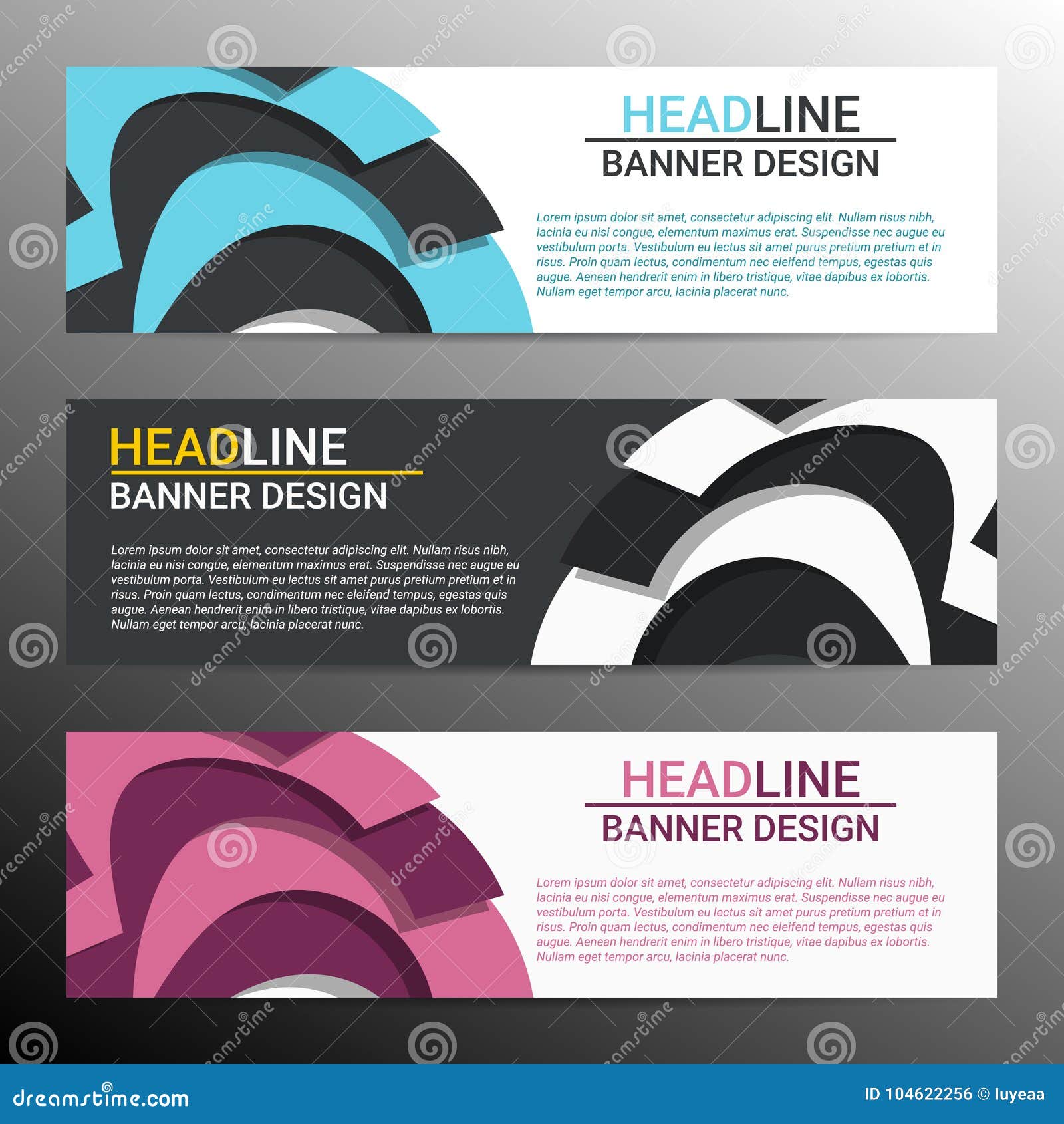 Modern Infographic Banner Design. Vector Stock Vector - Illustration of ...
