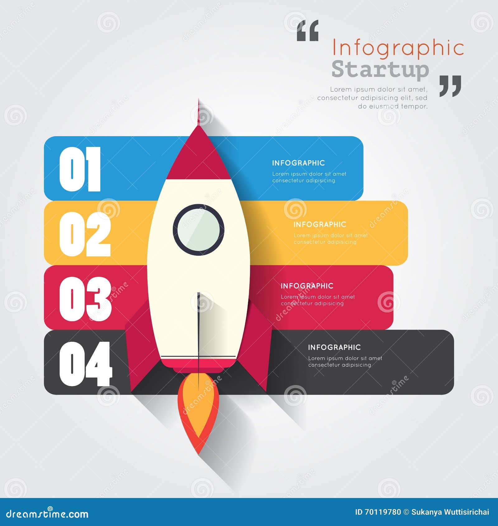 Modern Infographic for Business Startup Stock Vector - Illustration of ...