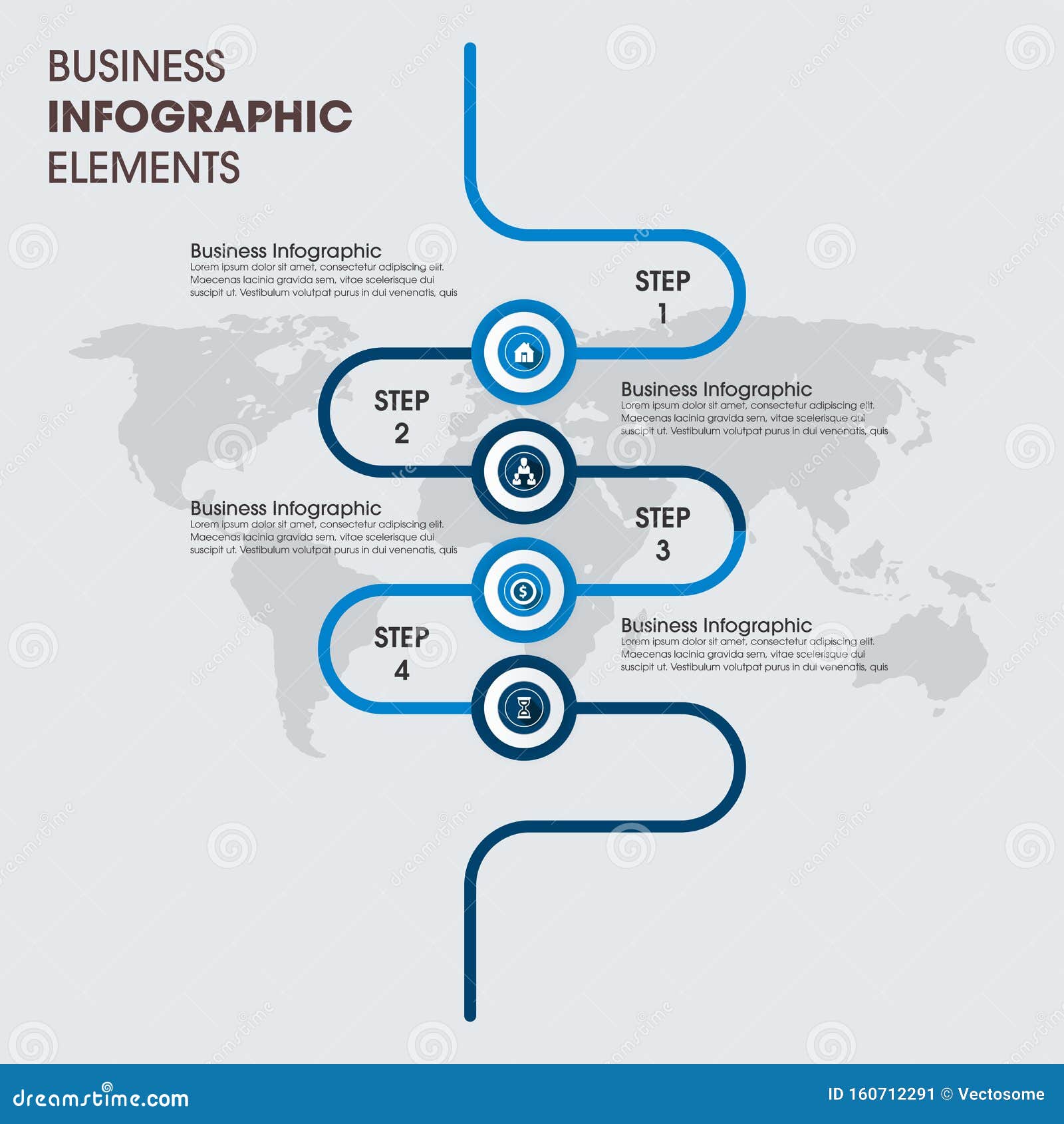 Unique Business Infographics Options. Vector Infographic Element ...