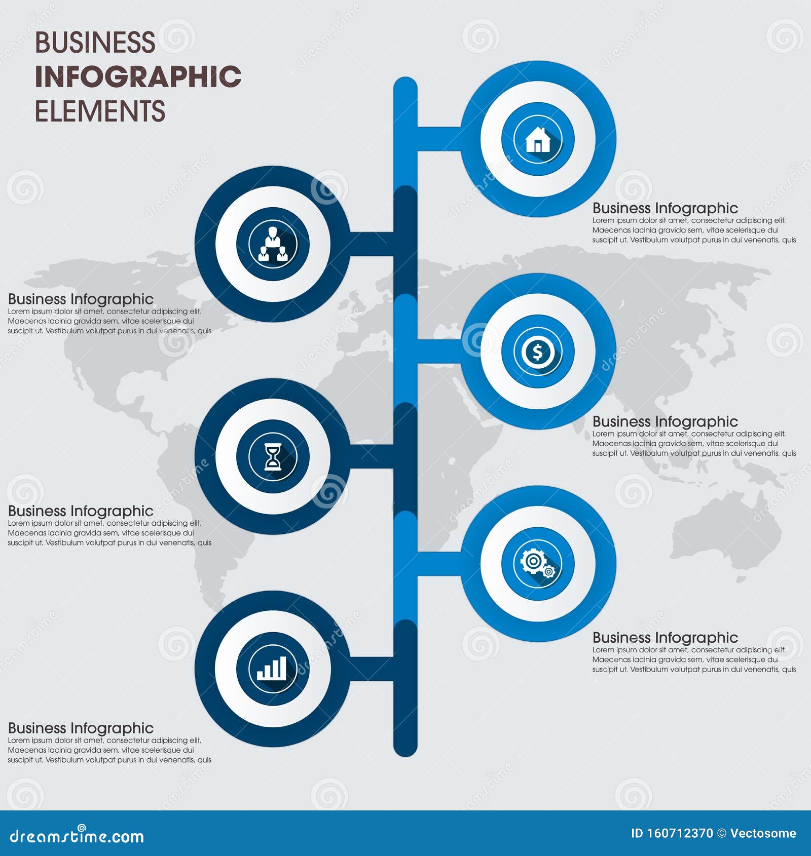 Unique Business Infographics Options. Vector Infographic Element ...