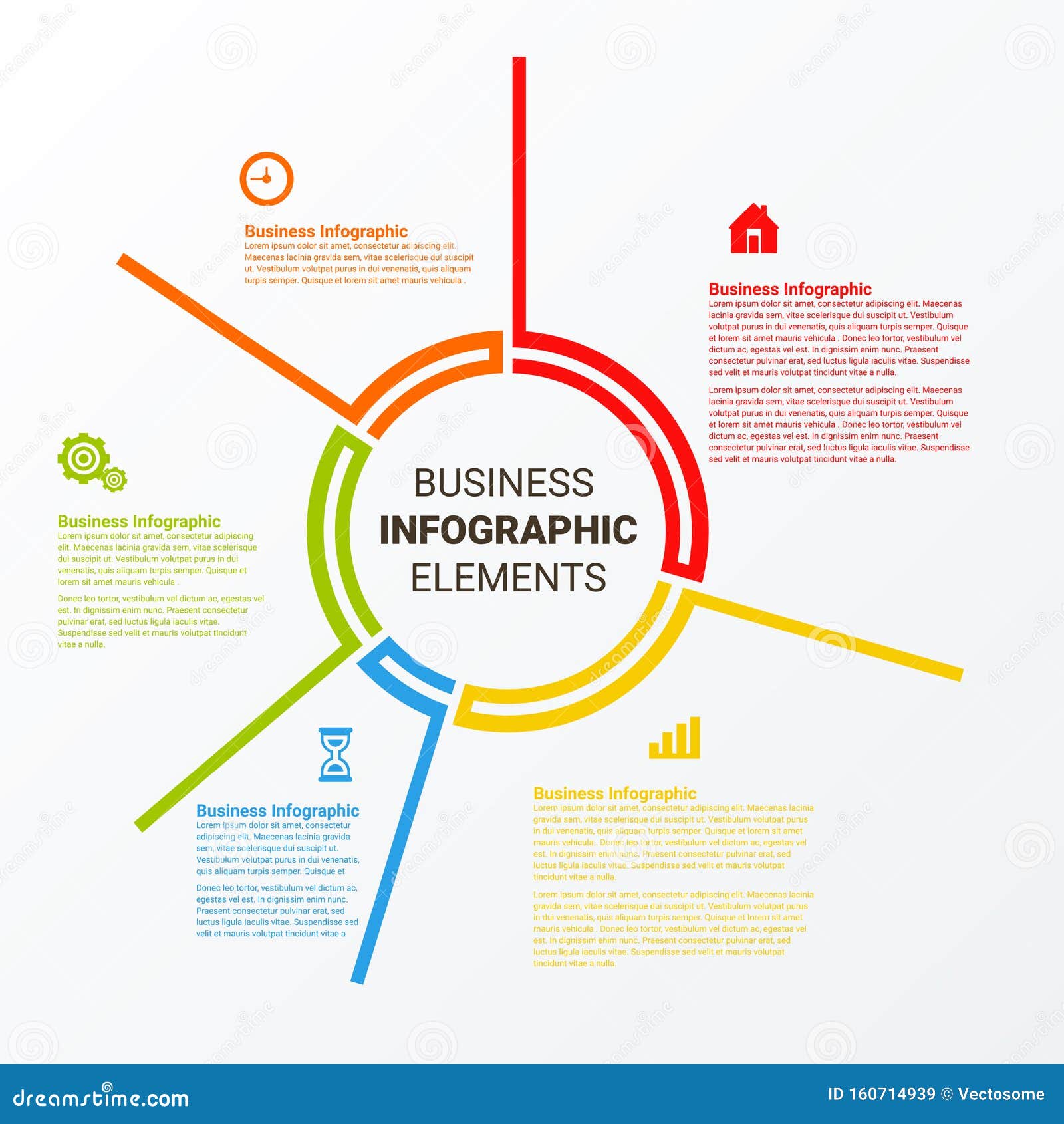 Simple Modern Infographics Template. Vector Infographic Element ...