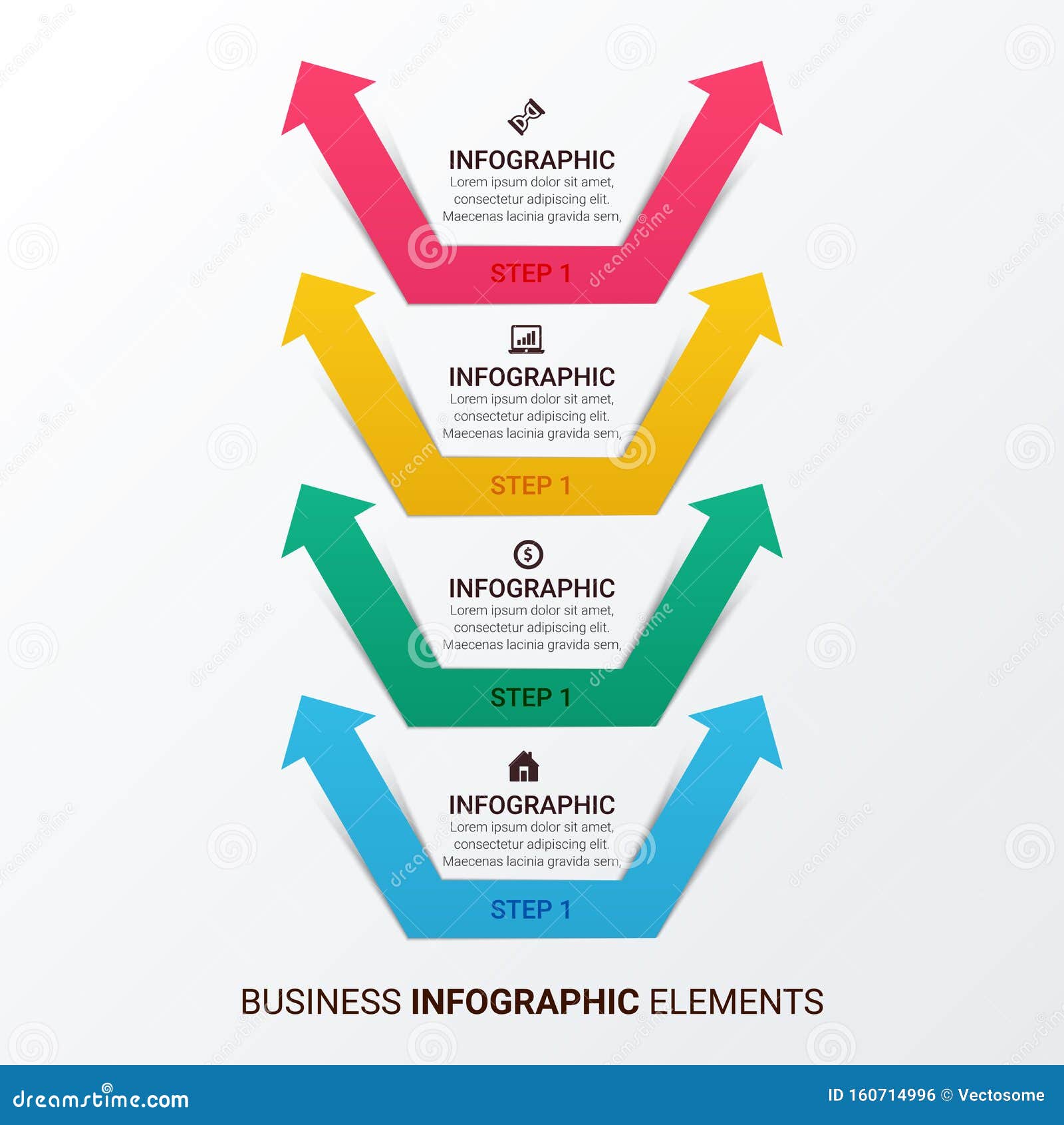 Modern Infographic Choice Template. Vector Infographic Element Stock ...