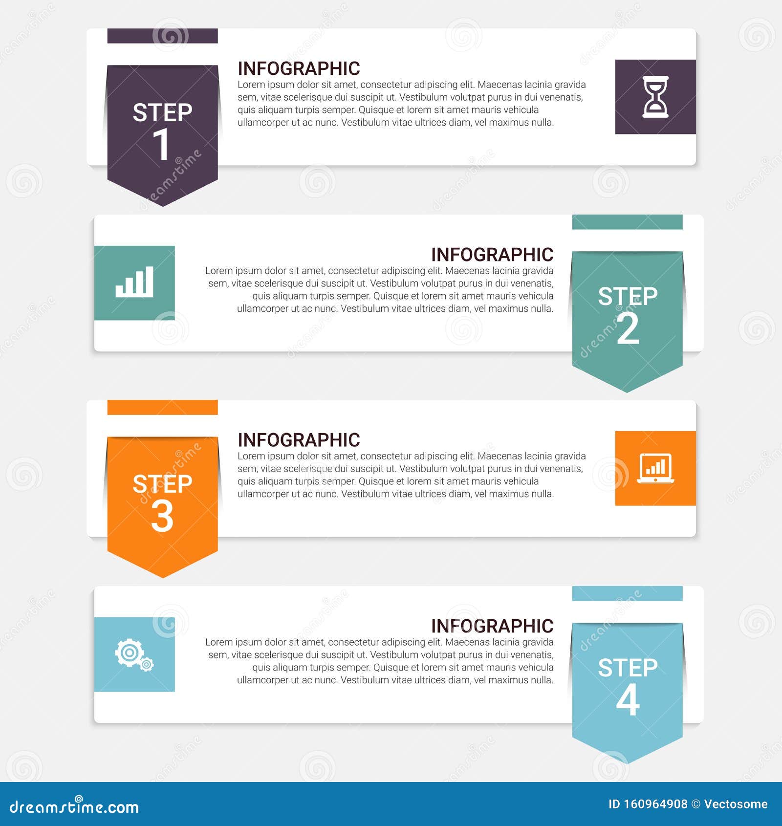 Simple Modern Infographics Template. Vector Infographic Element ...