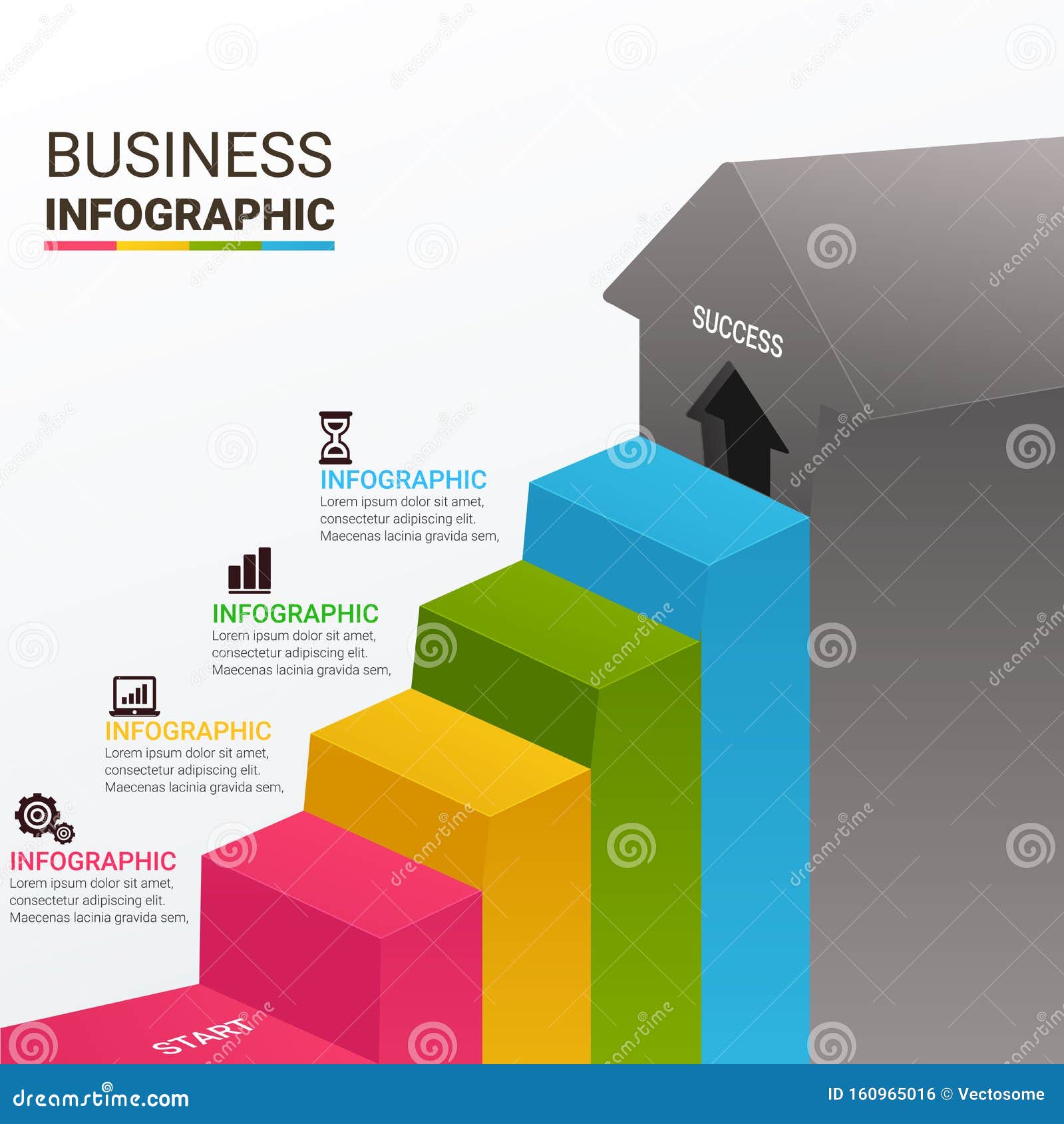 Modern Infographics Template. Vector Infographic Element. - Vector ...