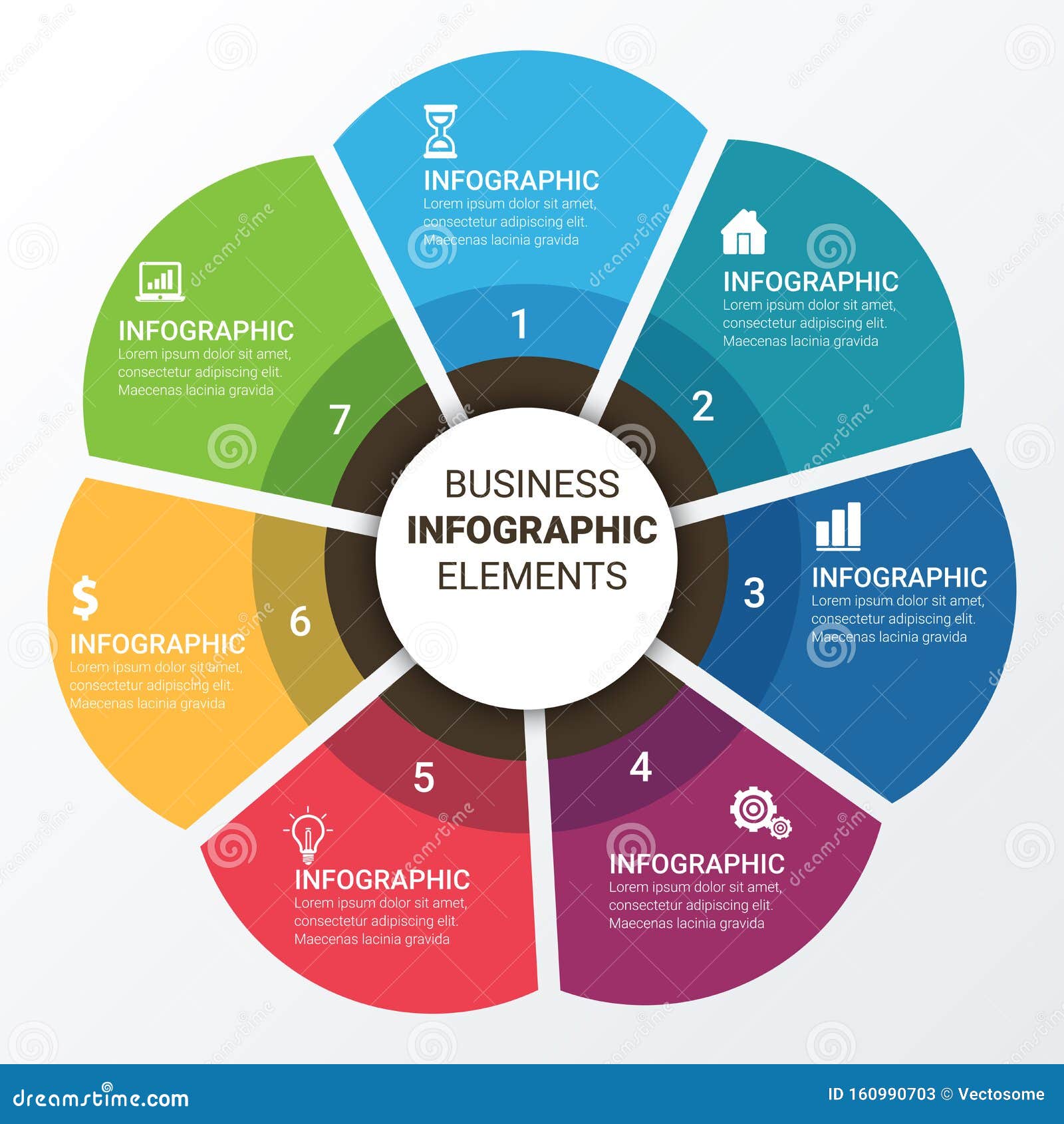 Modern Infographic Choice Template. Vector Infographic Element Stock ...