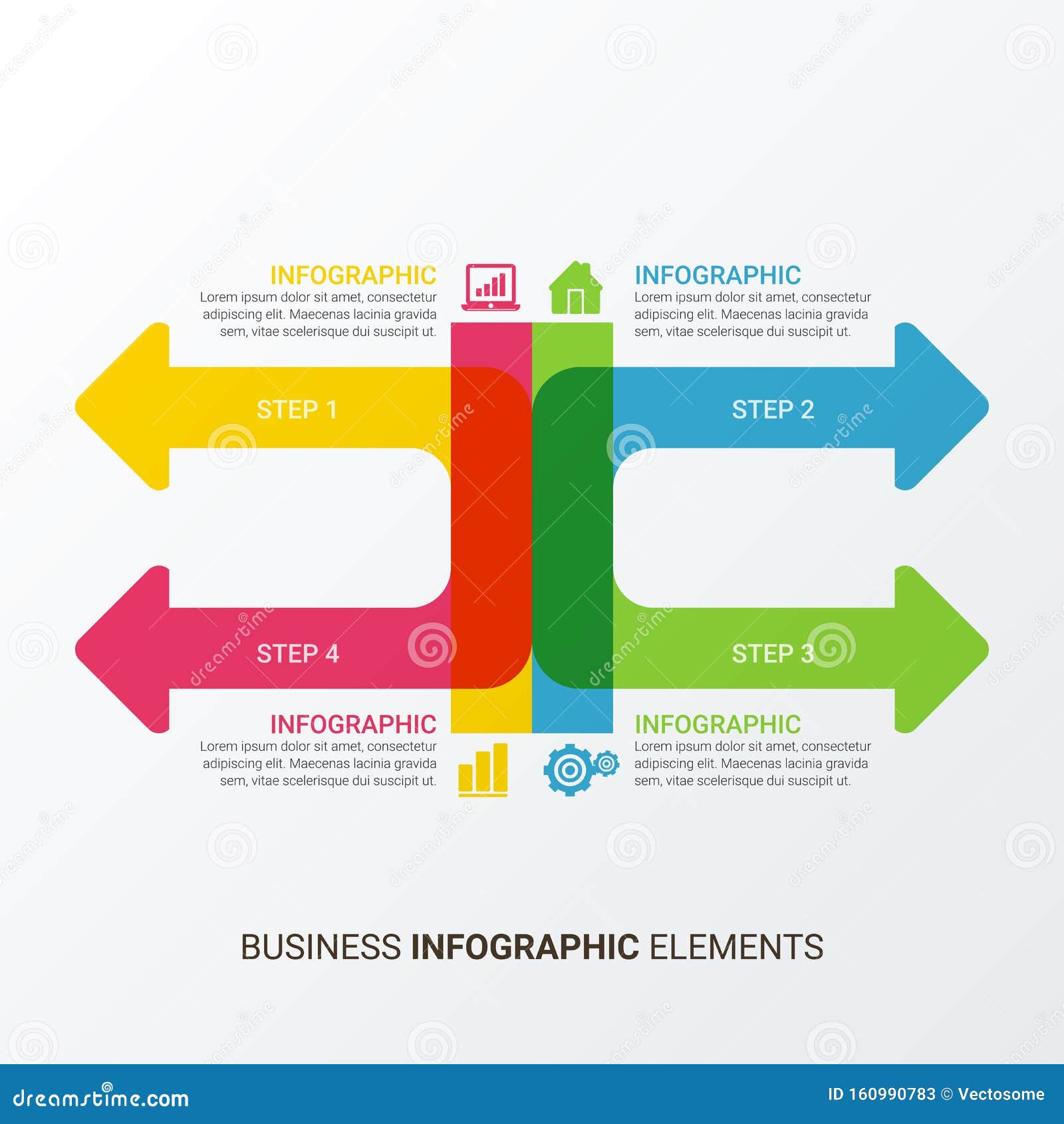 Modern Infographic Choice Template. Vector Infographic Element Stock ...