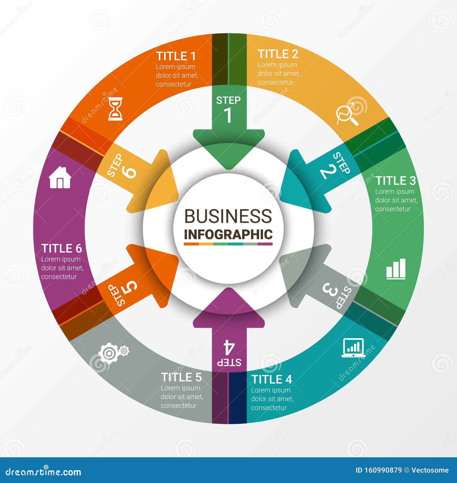 Unique Business Infographics Options. Vector Infographic Element ...