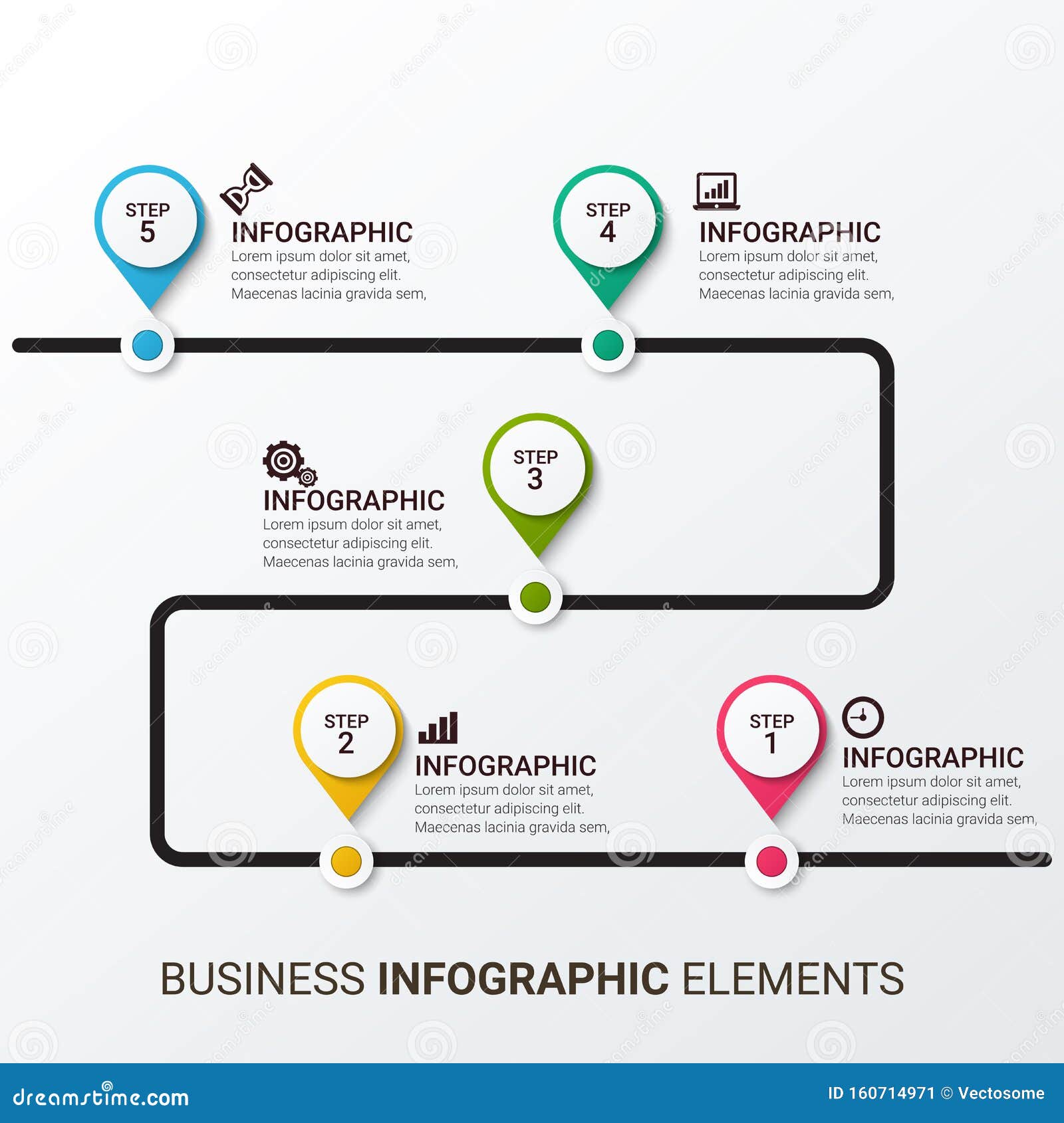 Modern Infographic Choice Template. Vector Infographic Element Stock ...