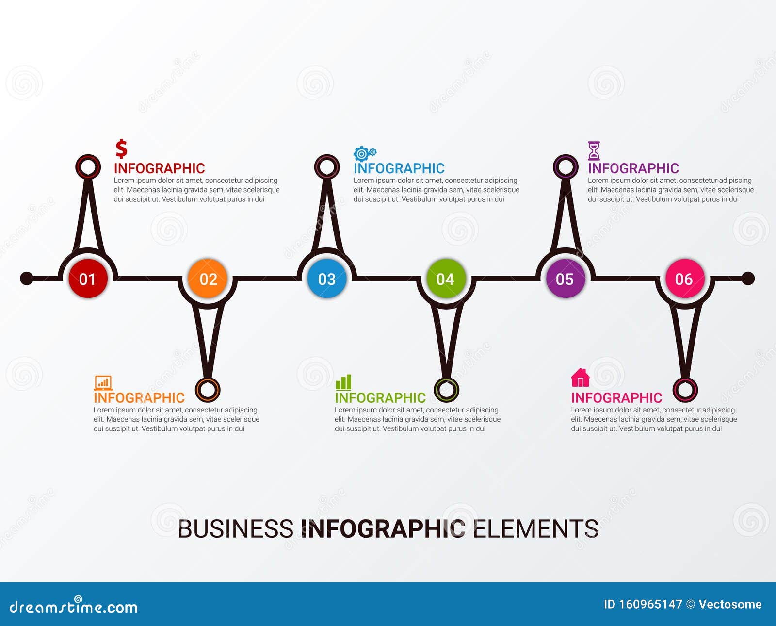 Simple Modern Infographics Template. Vector Infographic Element ...